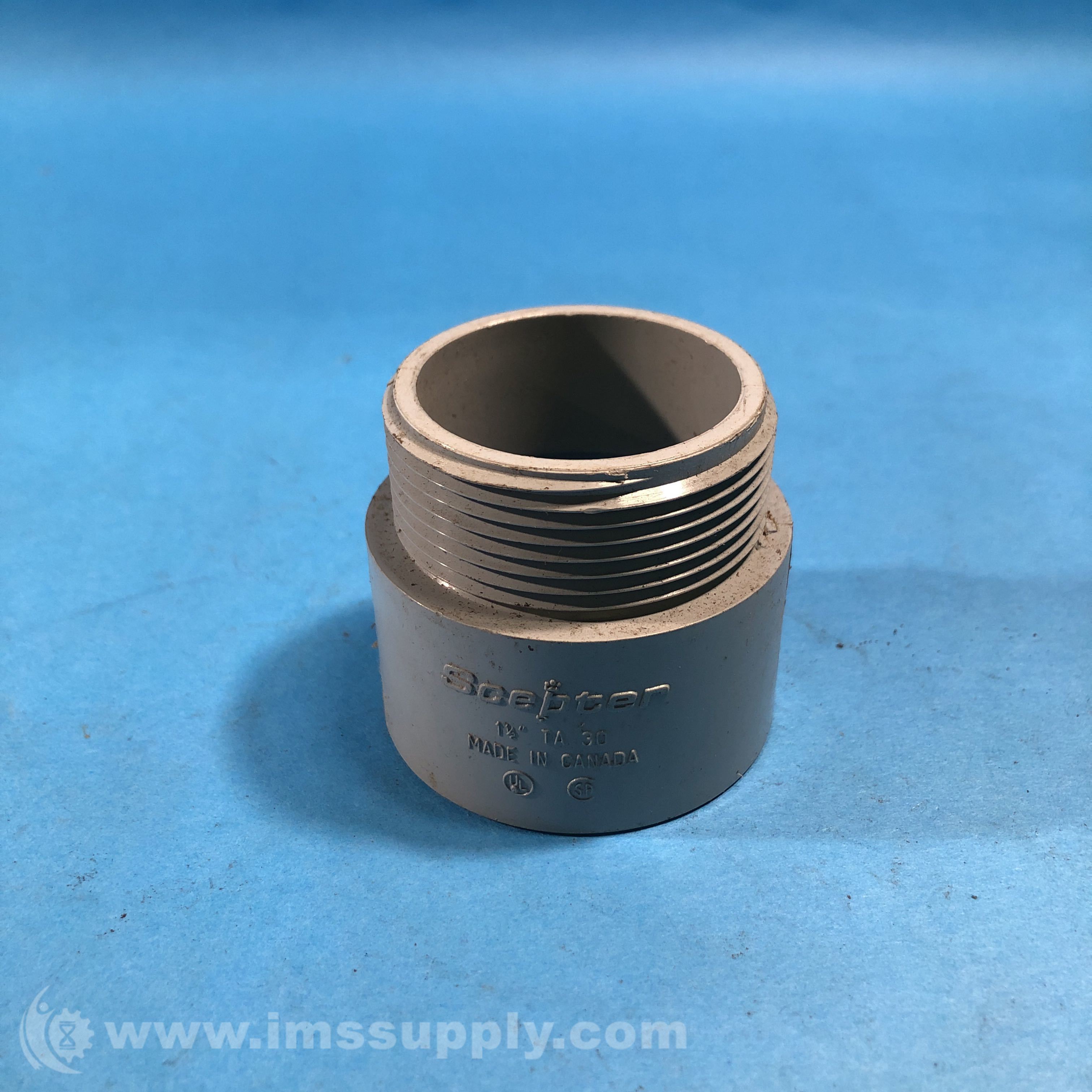 Scepter TA 30 Size 1-1/2 inch PVC Terminal Adapter - IMS Supply