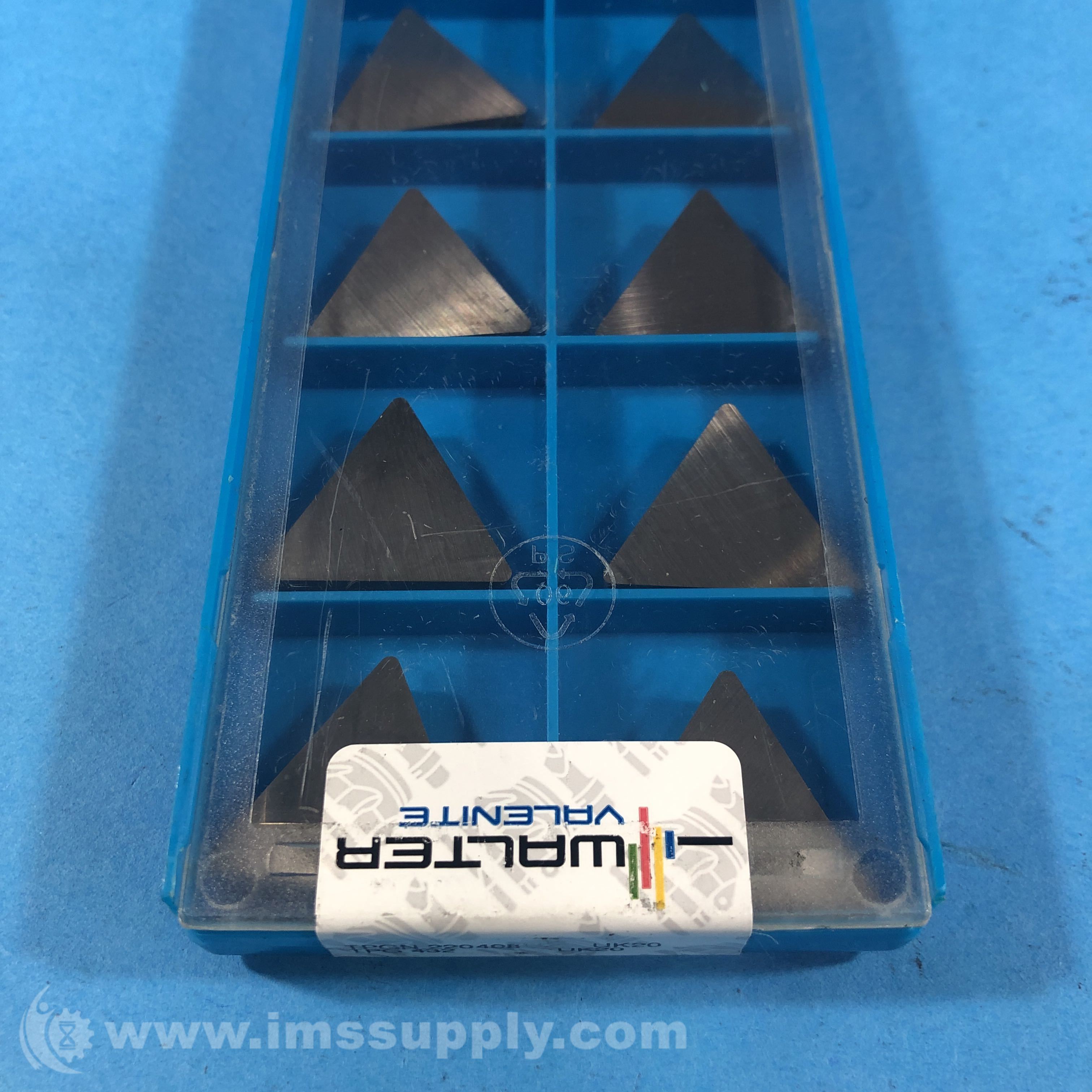 Walter-Valenite TPGN 220408 UK20 Pack of 10 Carbide Inserts - IMS Supply
