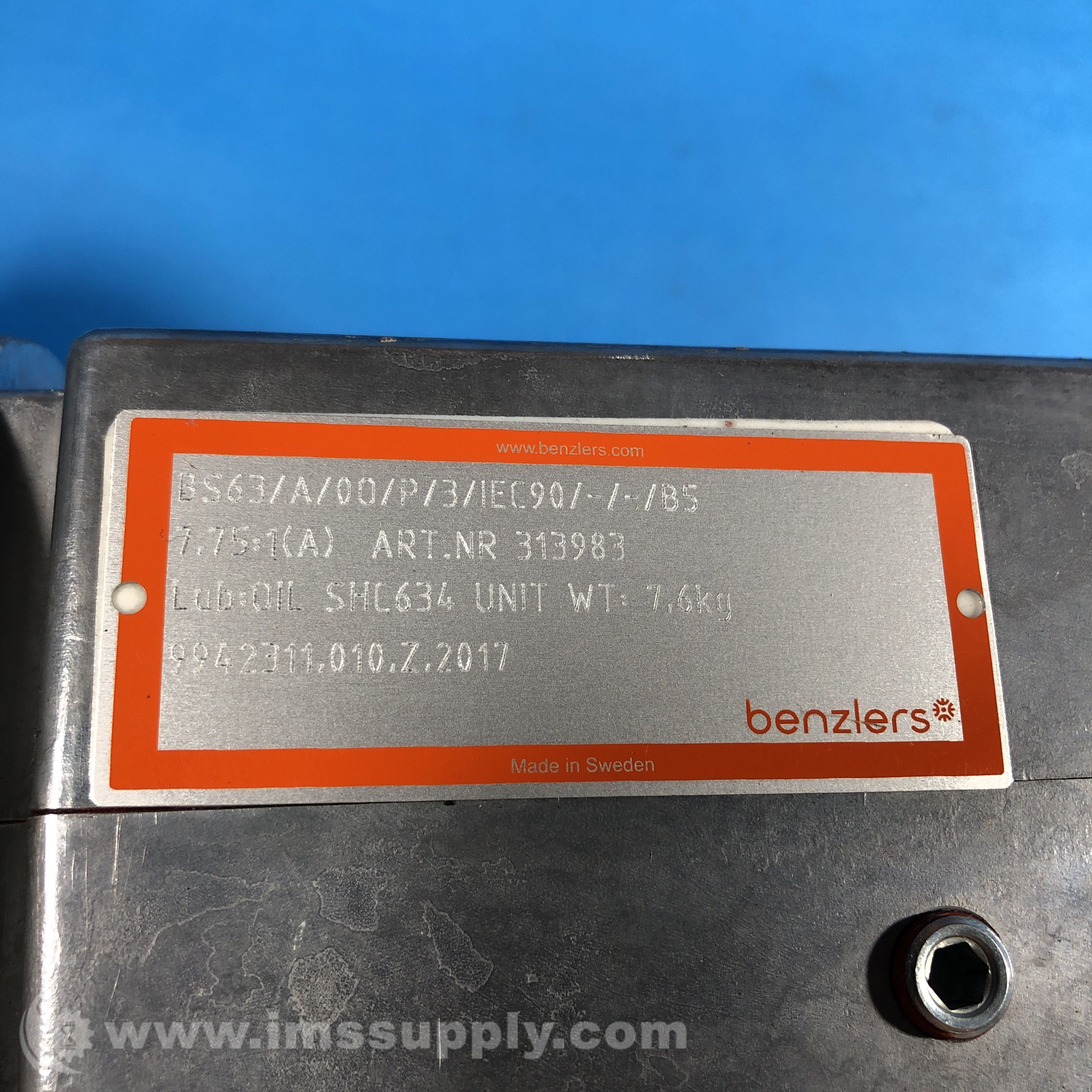 Benzlers BS63/A/00/P/3/IEC90/-/-/B5 - IMS Supply