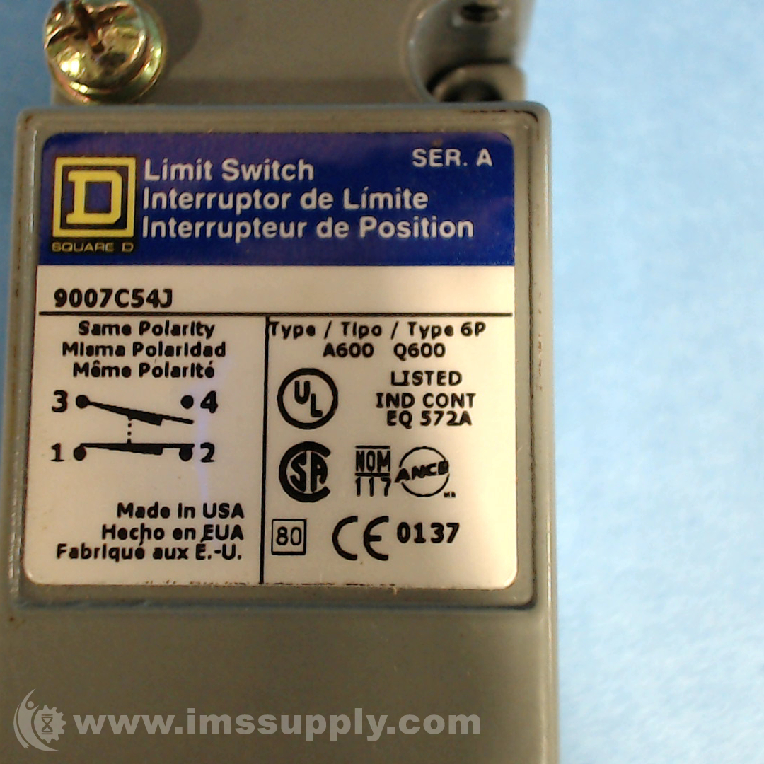Square D 9007C54J Heavy Duty Limit Switch - IMS Supply