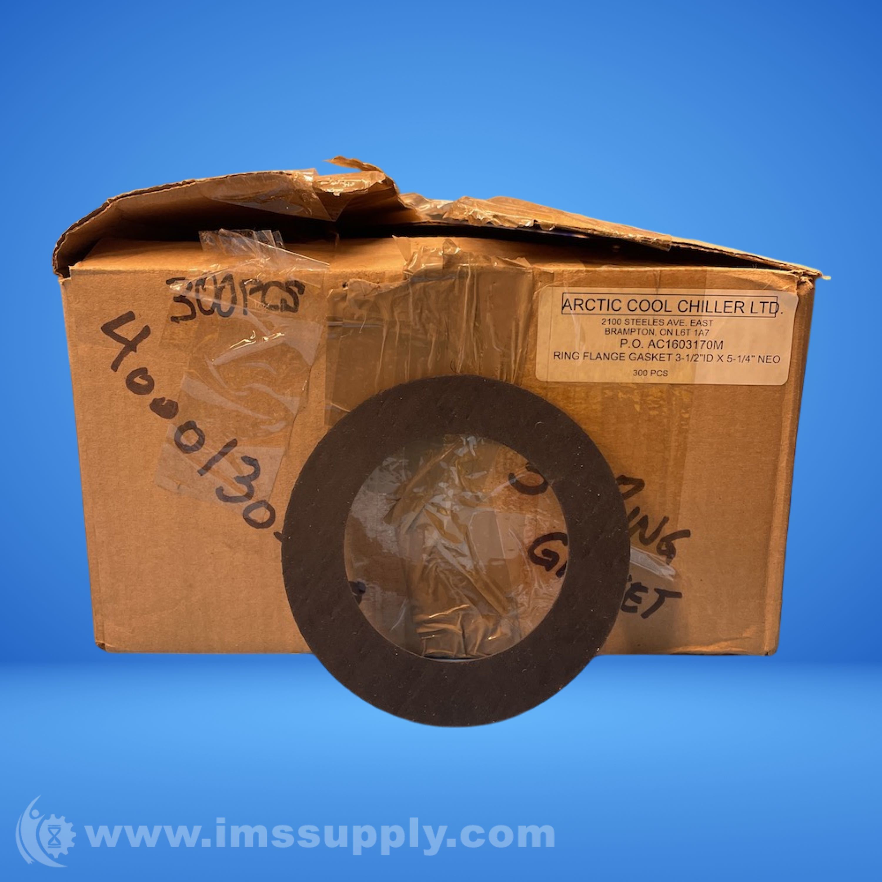 Arctic Cool Chillers LTD 4000130-009 Box of 300 3in Ring Gaskets - IMS ...