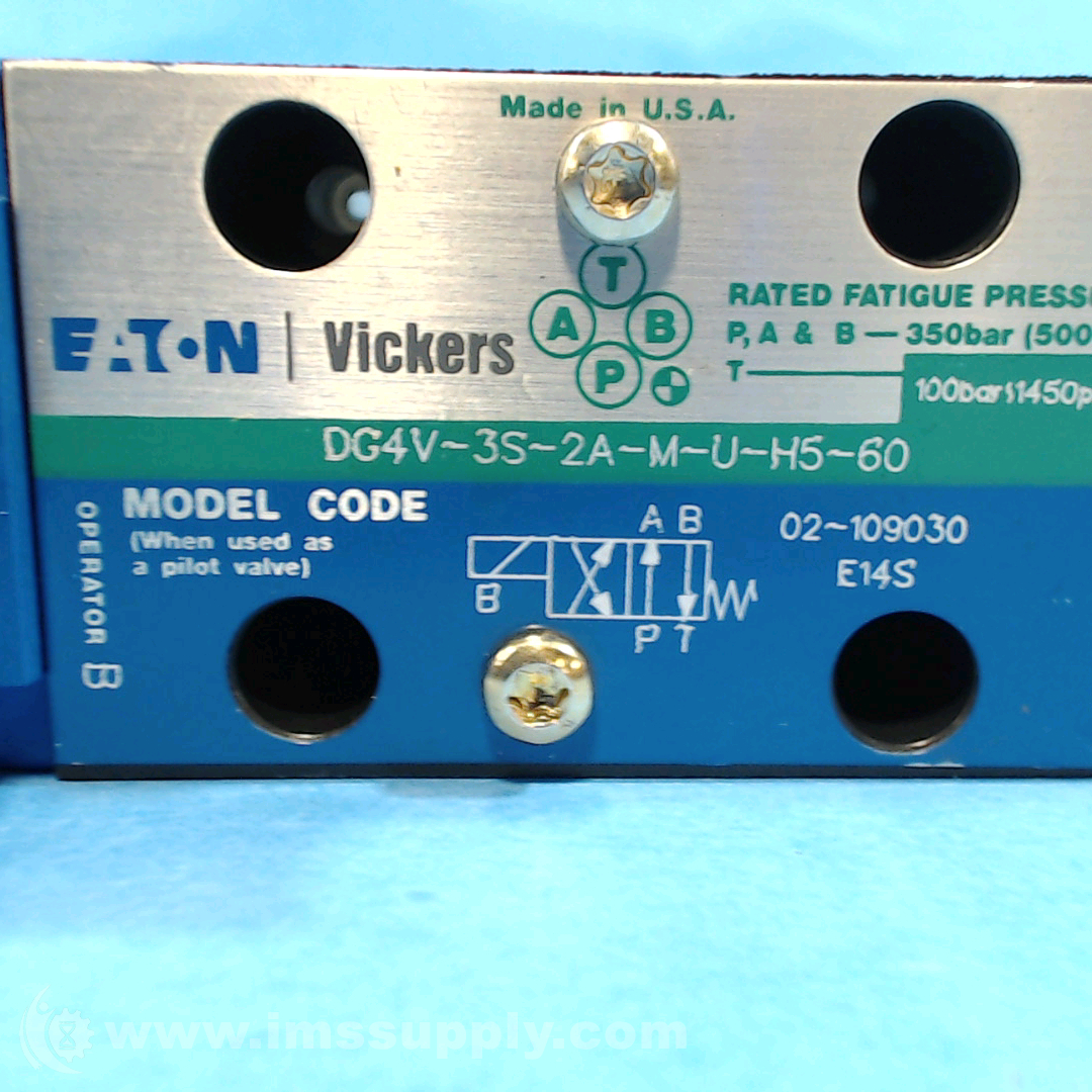 Vickers Dg V S A M U H Directional Control Valve Ims Supply