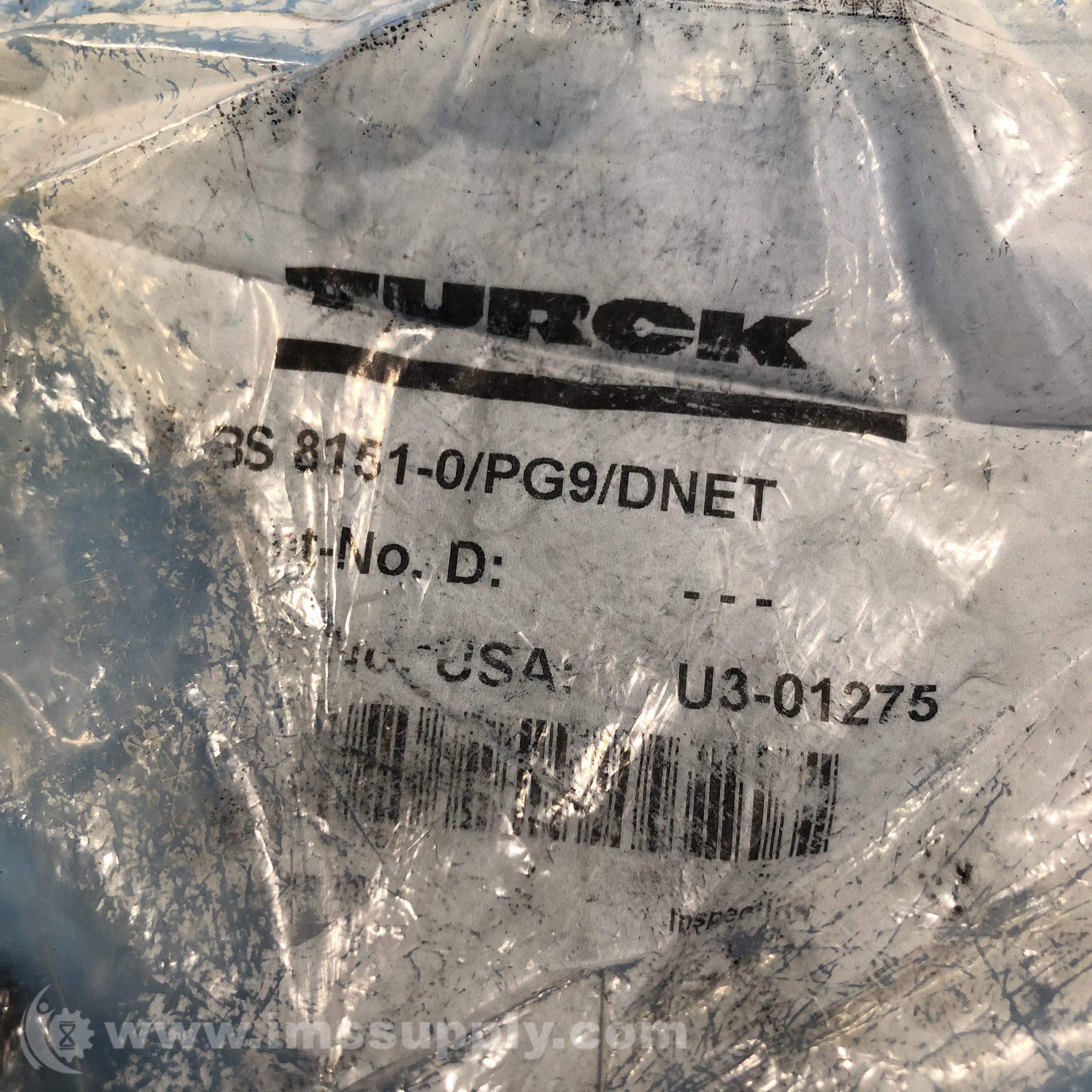 Turck BS 8151-0/PG9/DNET Circular M12 Plug - IMS Supply