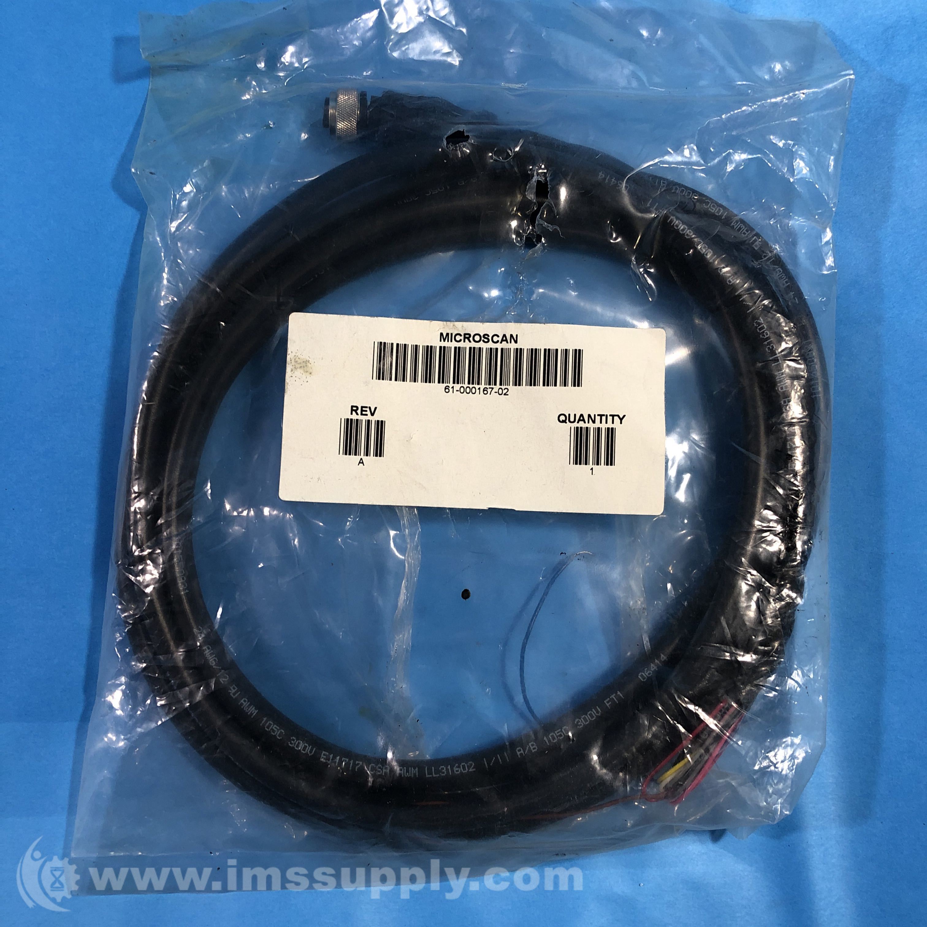 Microscan 61-000167-02 QX Cordset, M12 12 Pin Socket (Screw-on) - IMS ...