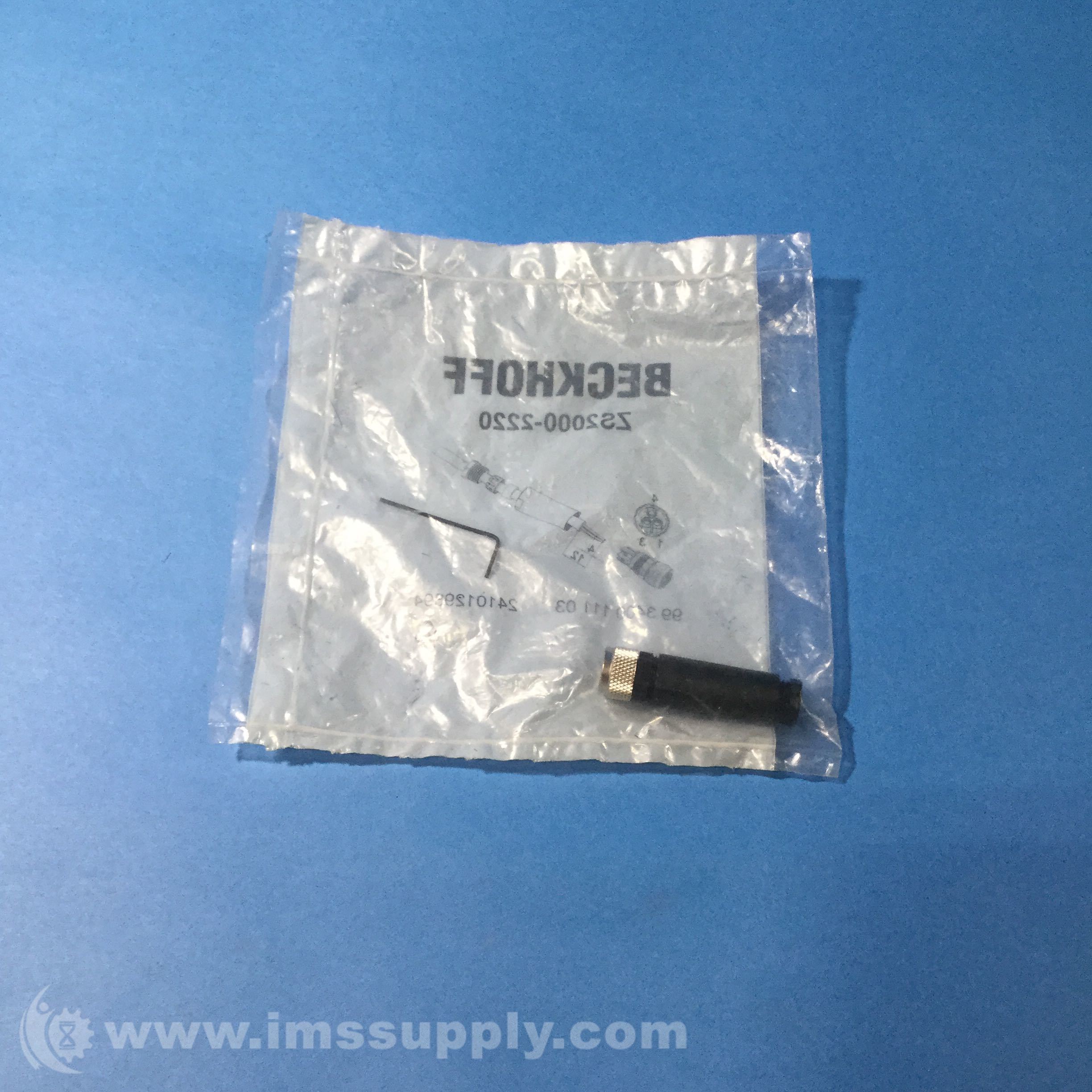 Beckhoff ZS2000-2220 Connector, For Field Assembly, 3-pin - IMS Supply