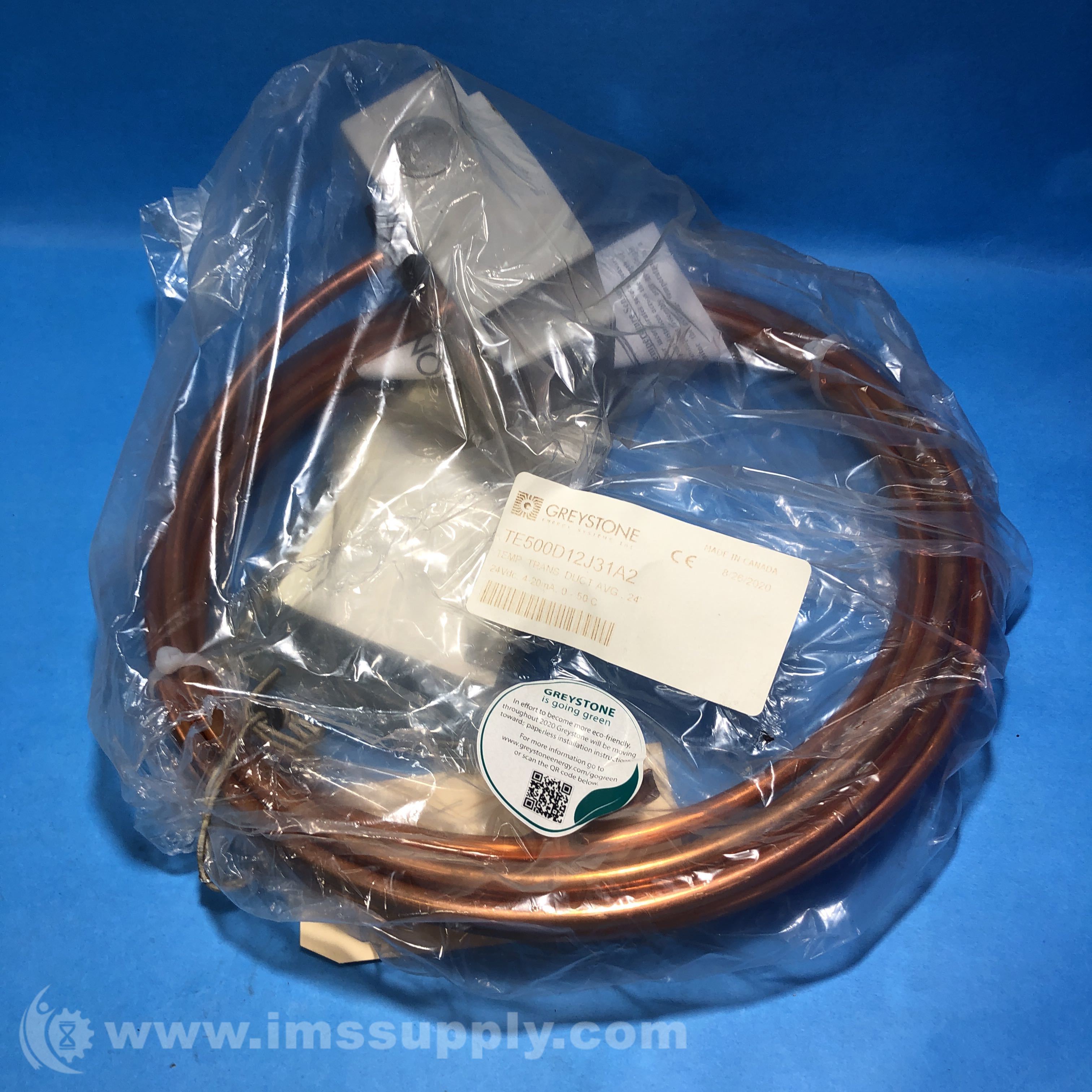 Greystone Energy Systems Inc. TE500D12J31A2 Temp Trans Duct Coil - IMS ...