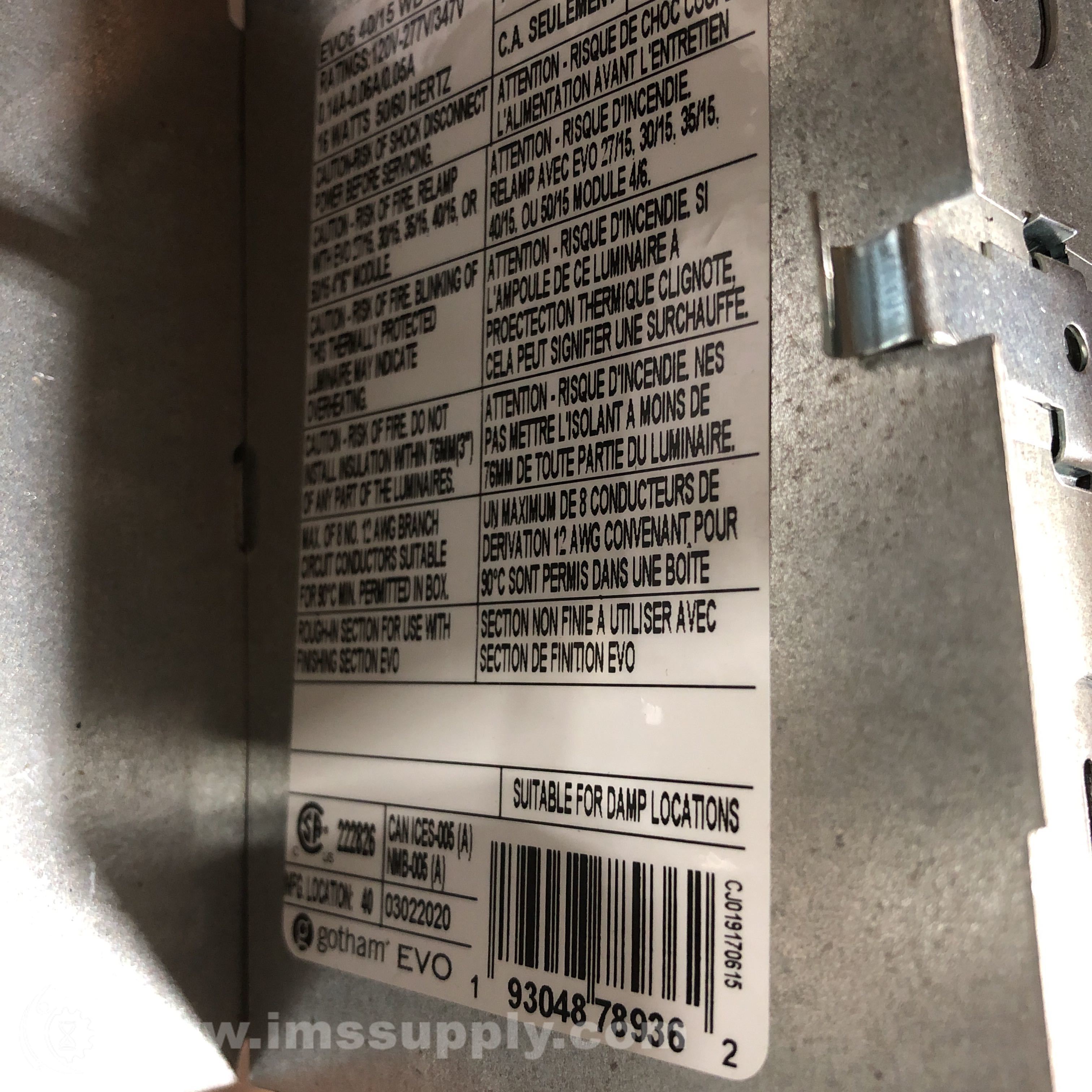 Lithonia EVO LED Downlight 6 Inch Medium Distribution Multi-Volt - IMS ...