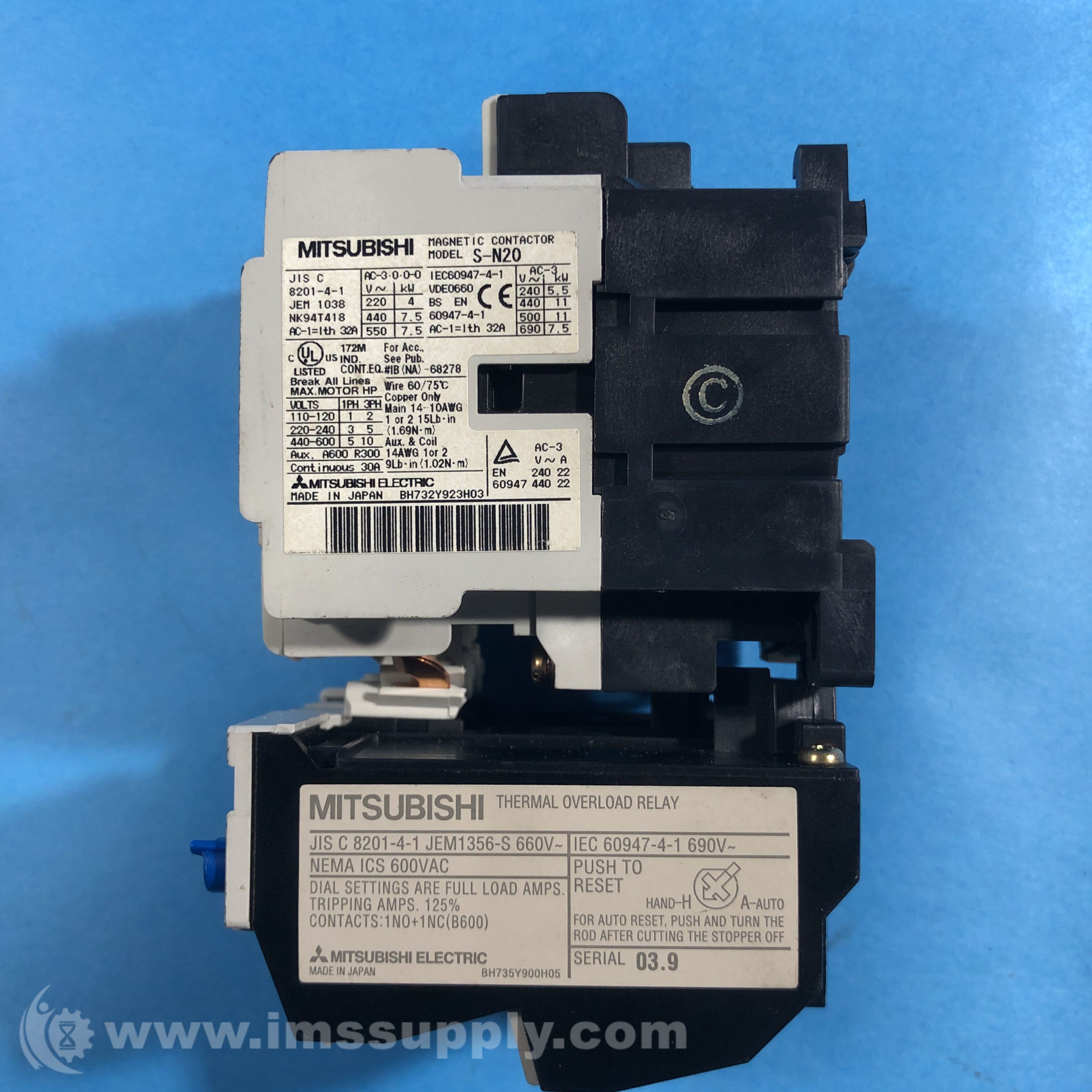Mitsubishi Electric S-N20 Magnetic Connector - IMS Supply