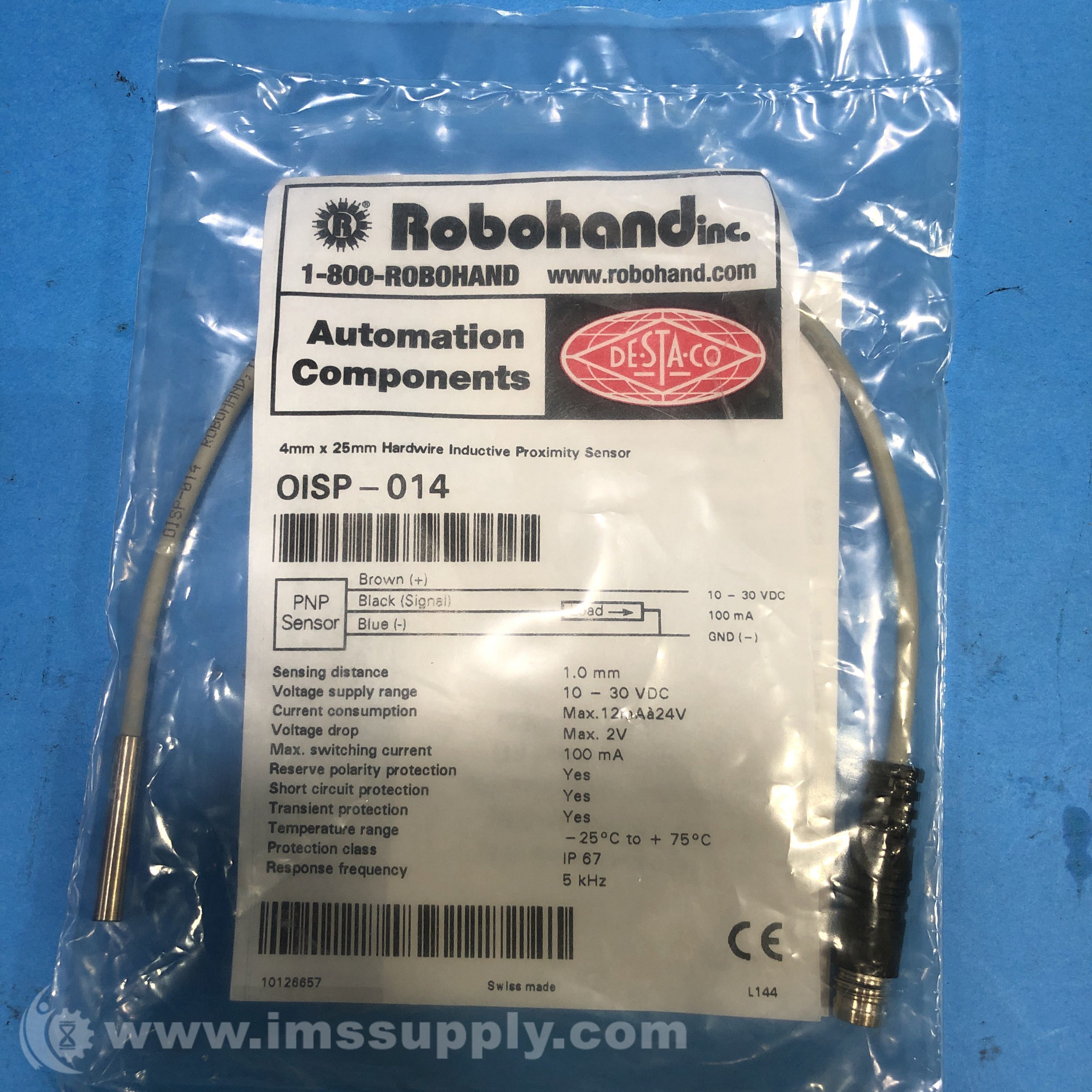 Destaco OISP-014 Hardware Inductive Proximity Sensor - IMS Supply