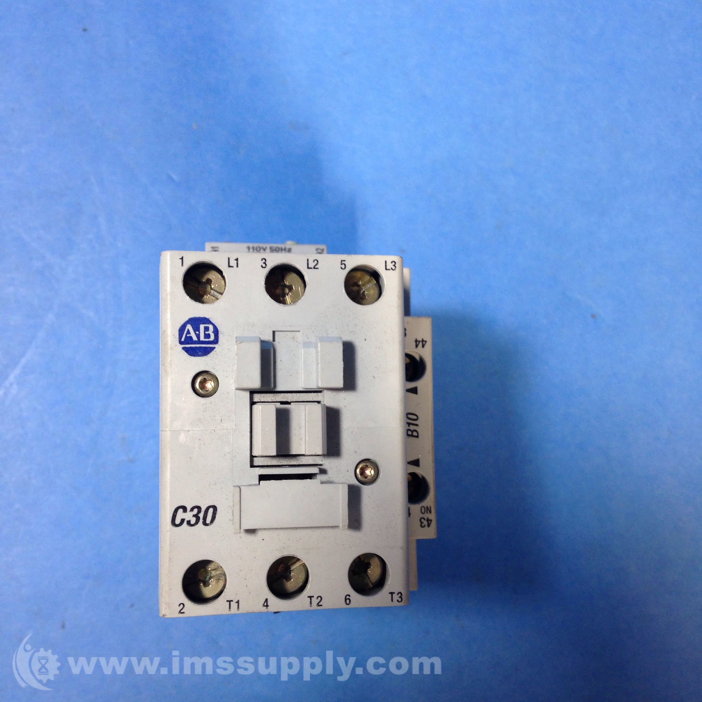Allen Bradley 100-C30*00 Contactor 30A 3P 120VAC Coil - IMS Supply
