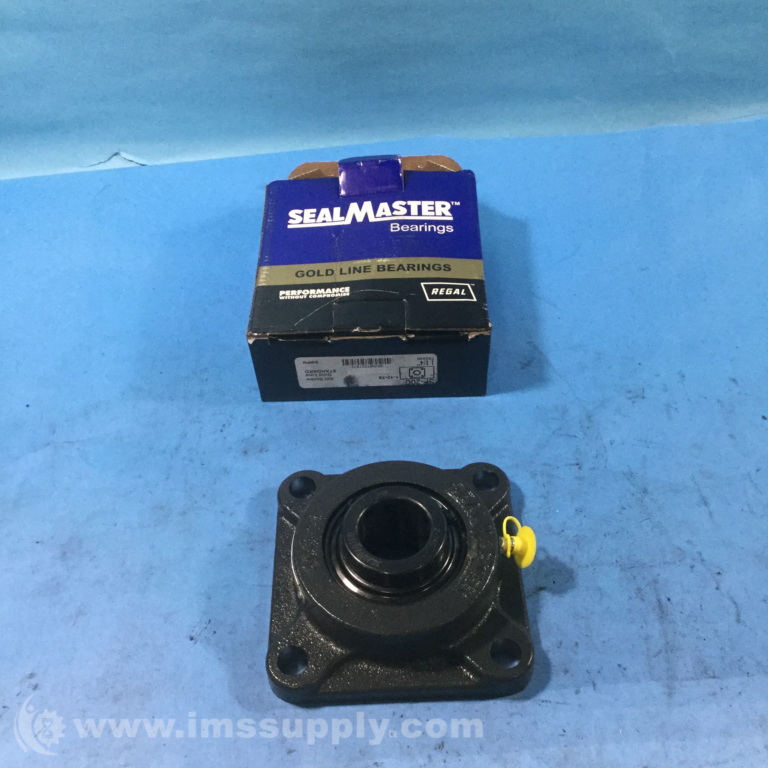 Sealmaster SF-20C Four Bolt Flange Bearing with Bearing Insert - IMS Supply