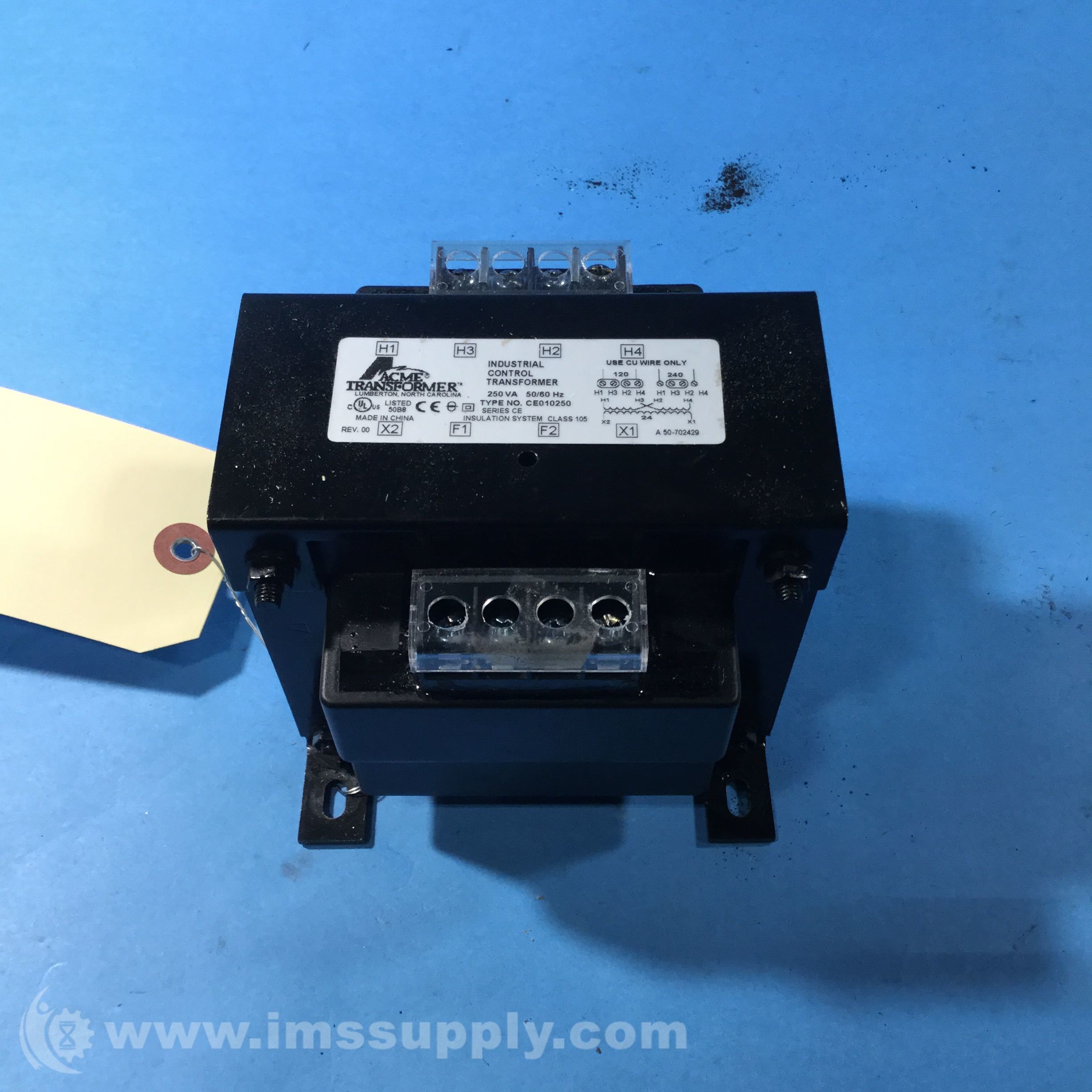 Acme CE010250 Industrial Control Transformer, 250VA, 50/60Hz - IMS Supply