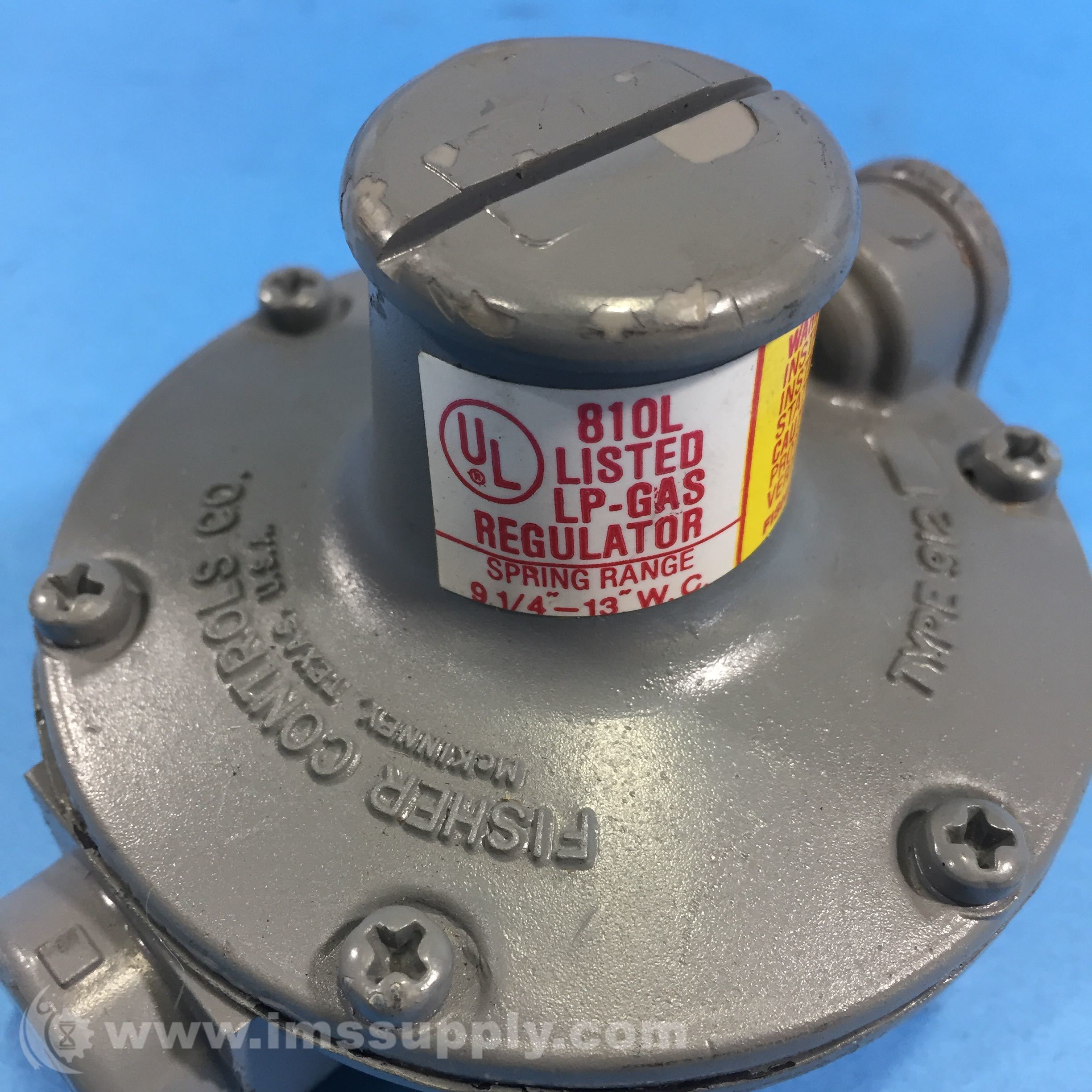 Fisher Controls TYPE 912 Pressure Valve Regulator - IMS Supply
