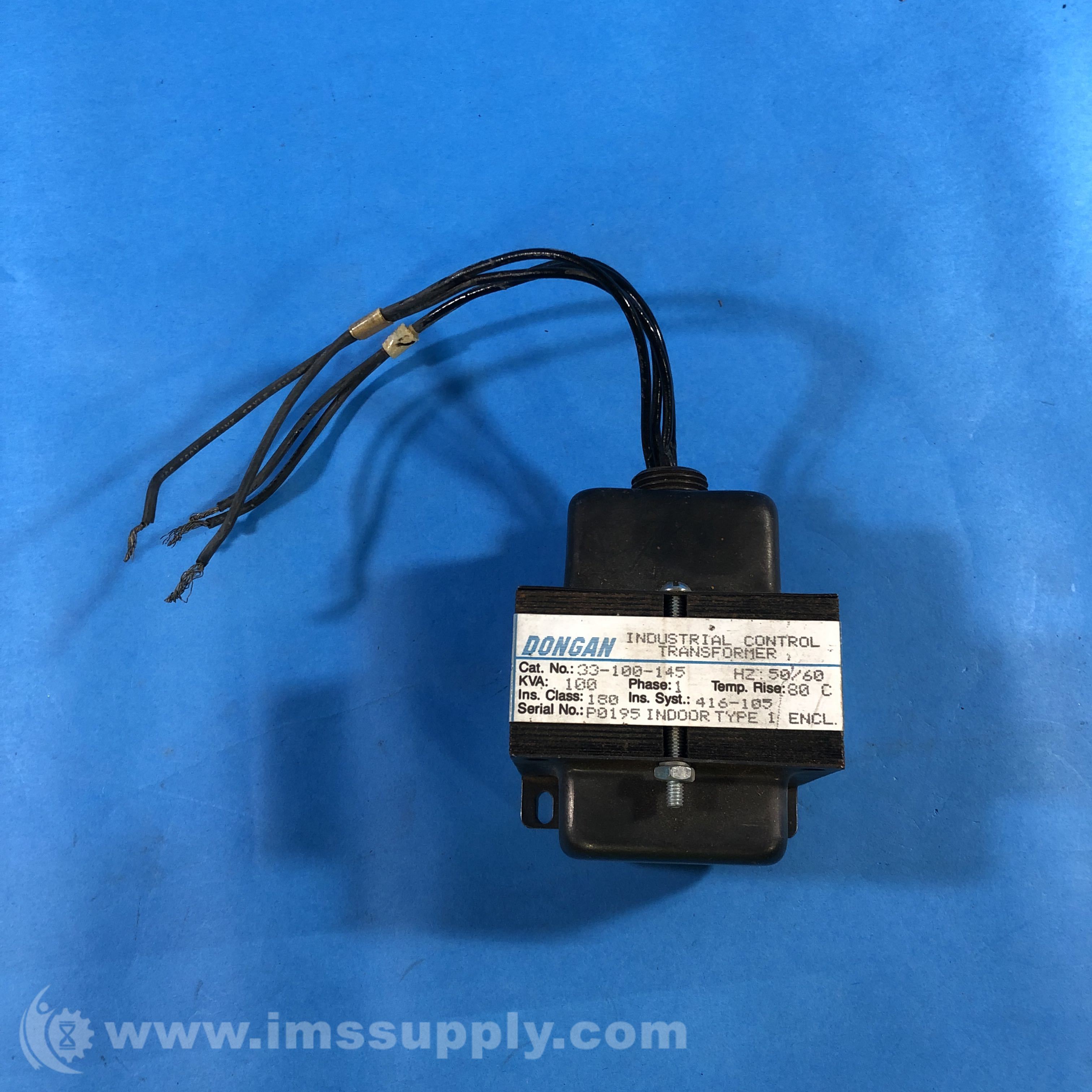 Dongan 33-100-145 Transformer 100KVA 1PHASE 50/60HZ TYPE 1 - IMS Supply