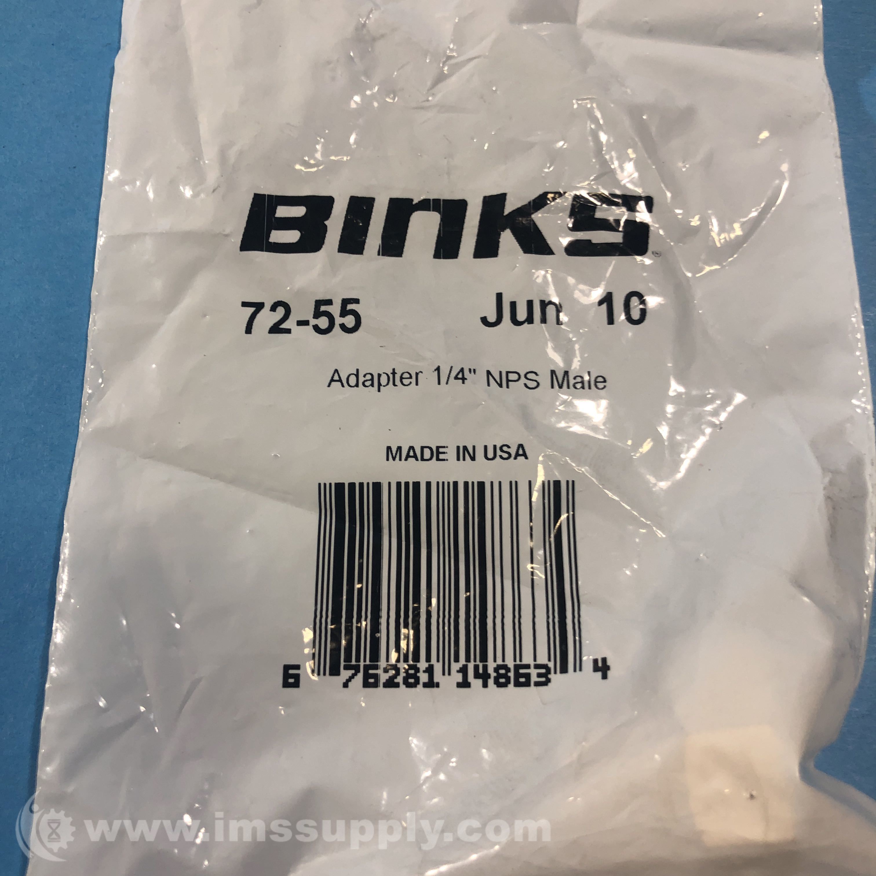 Binks 72-55 Adapter 1/4 NPS Male - IMS Supply