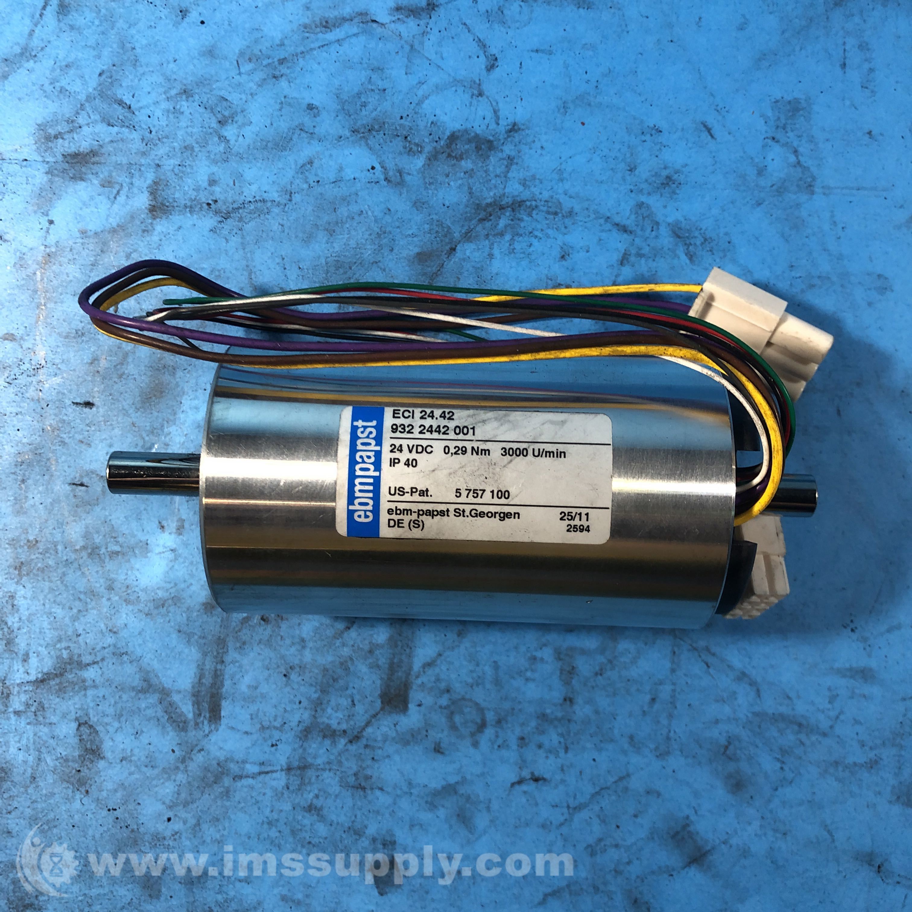 Ebm Papst ECI 24 42 Servomotor, 932 2442 001 - IMS Supply