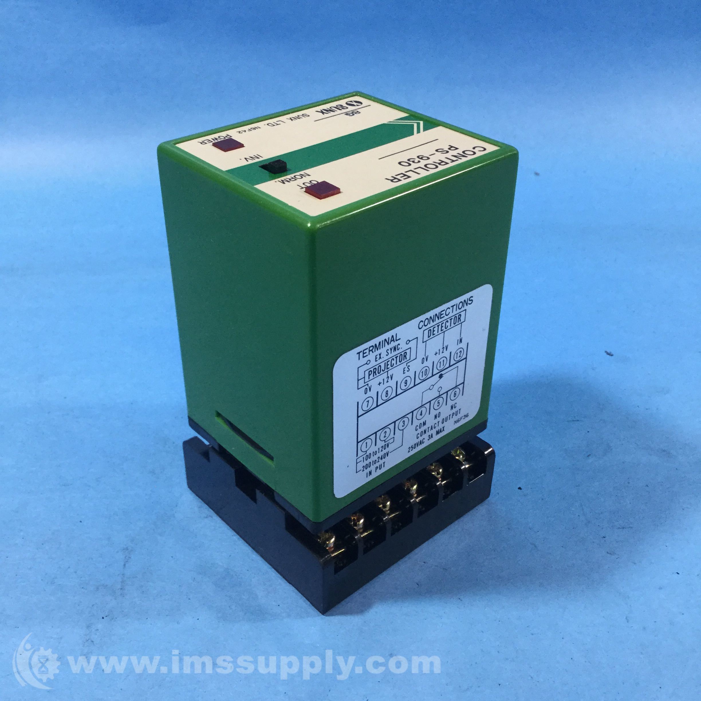 SUNX PS-930 Removable Terminal Block Type Controller - IMS Supply