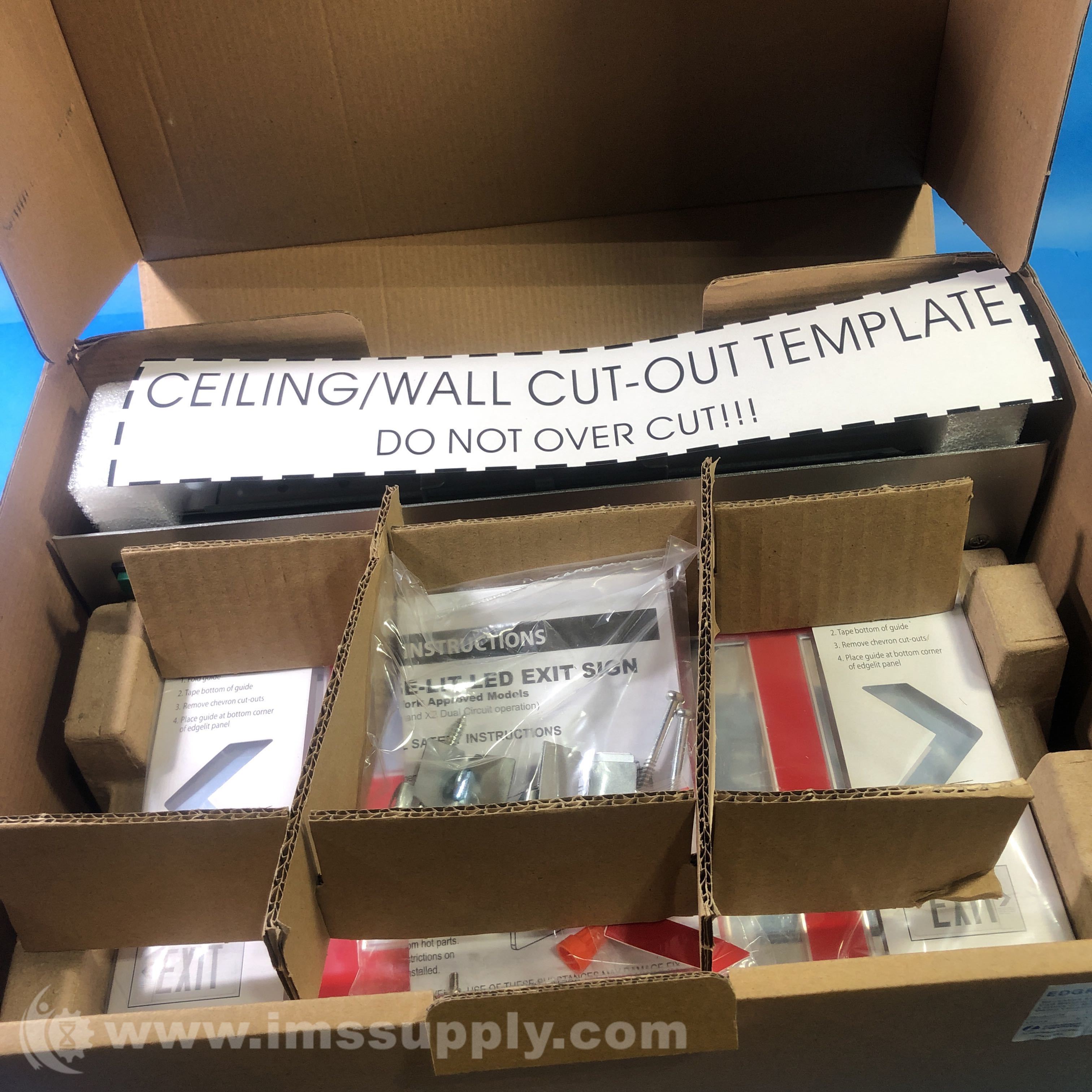 Lithonia Lighting 211MHR EDGR 1 RMR EL DS M4 LED Emergency Exit - IMS ...