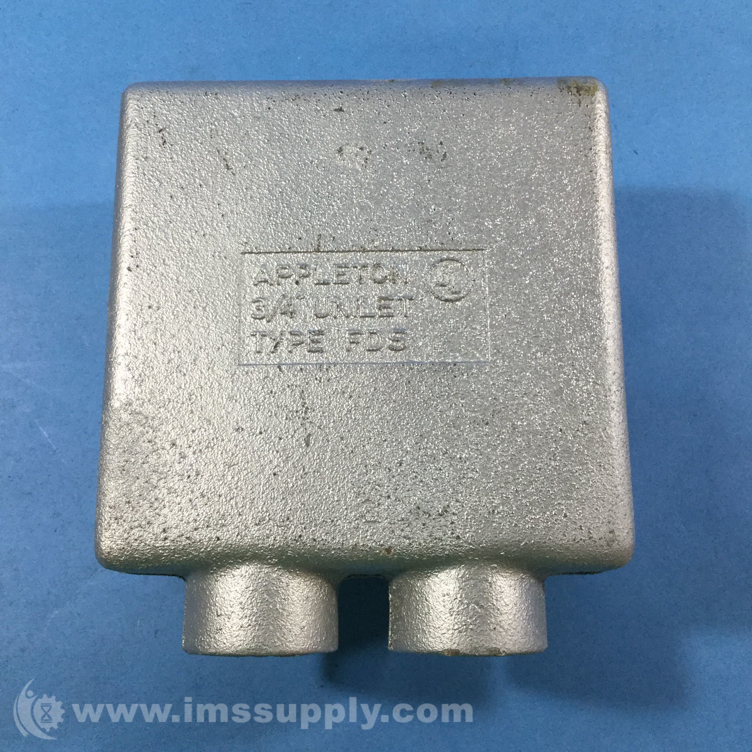 Appleton FDS-2-75 FD Device Box, 2-Gang, Dead-End, Type FDS - IMS Supply