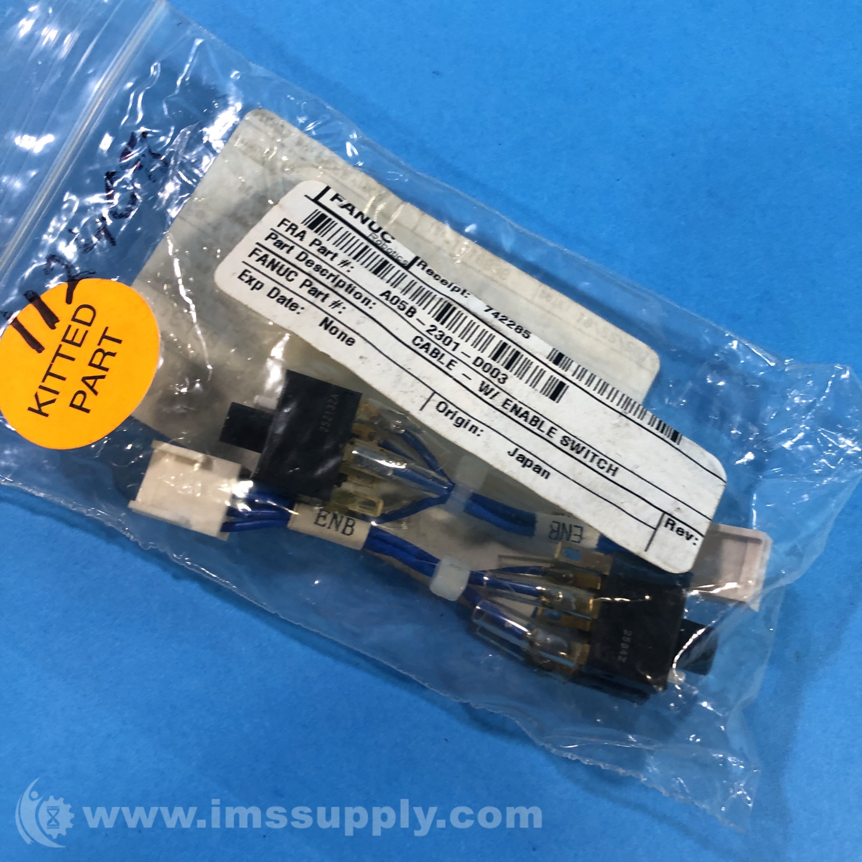 Fanuc A05B-2301-D003 Cable Assembly w/ Enable Switch Bag of 2 - IMS Supply