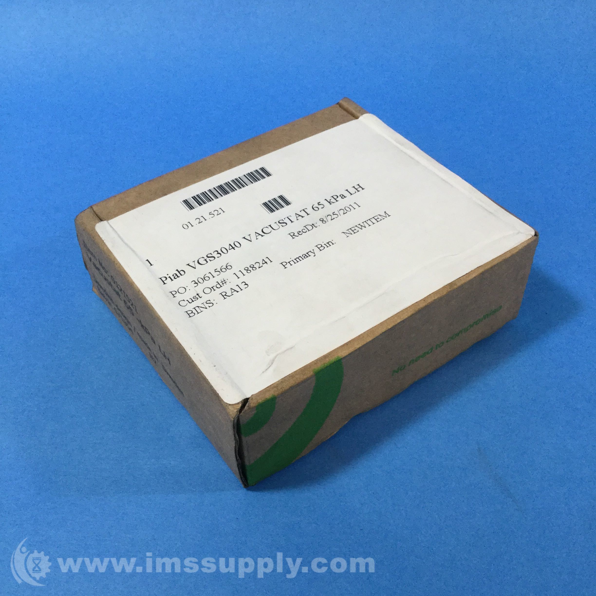 Piab Vacuum Products 0121521, Vacustat 65 -KPA LH - IMS Supply