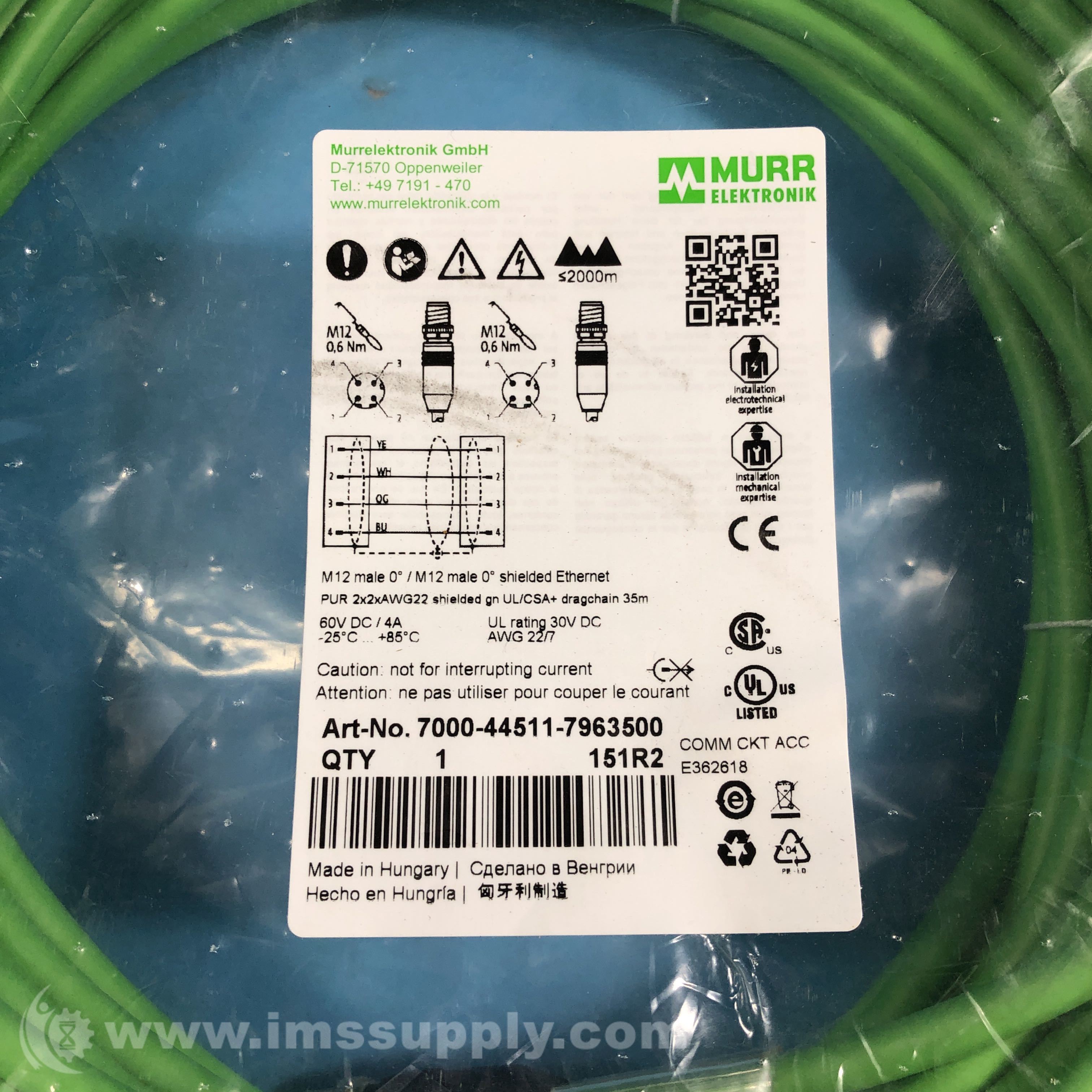 Murr Elektronik 7000-44511-7963500 - IMS Supply