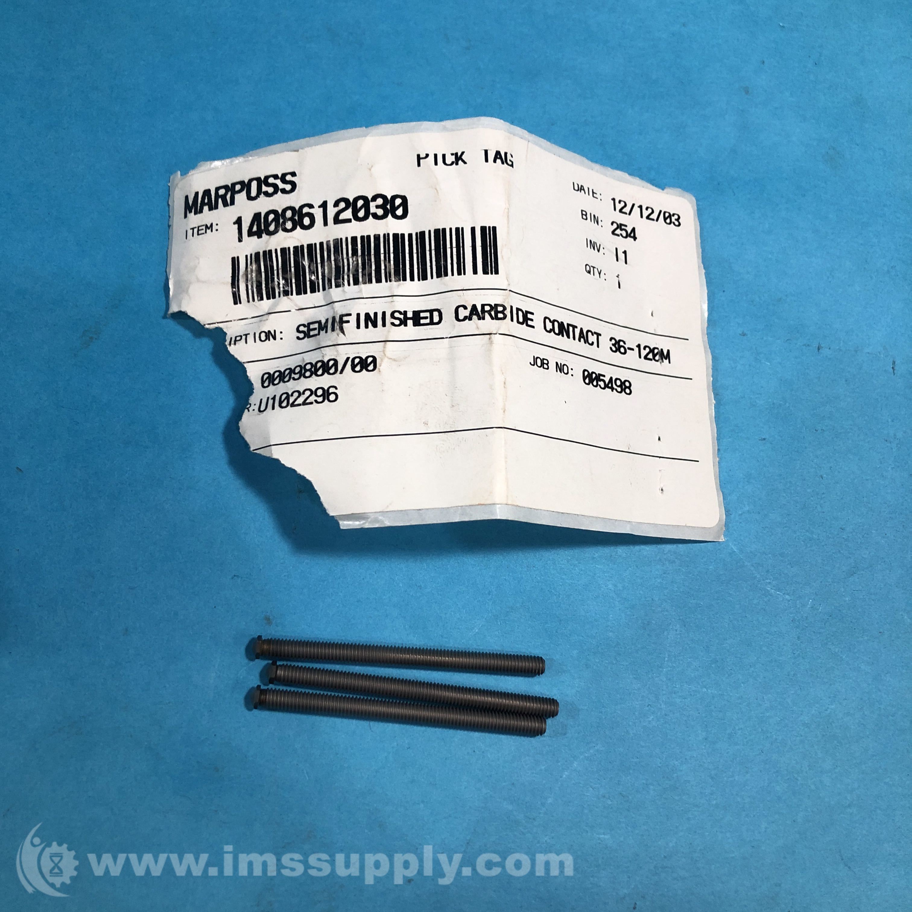 Marposs 1408612030 - IMS Supply