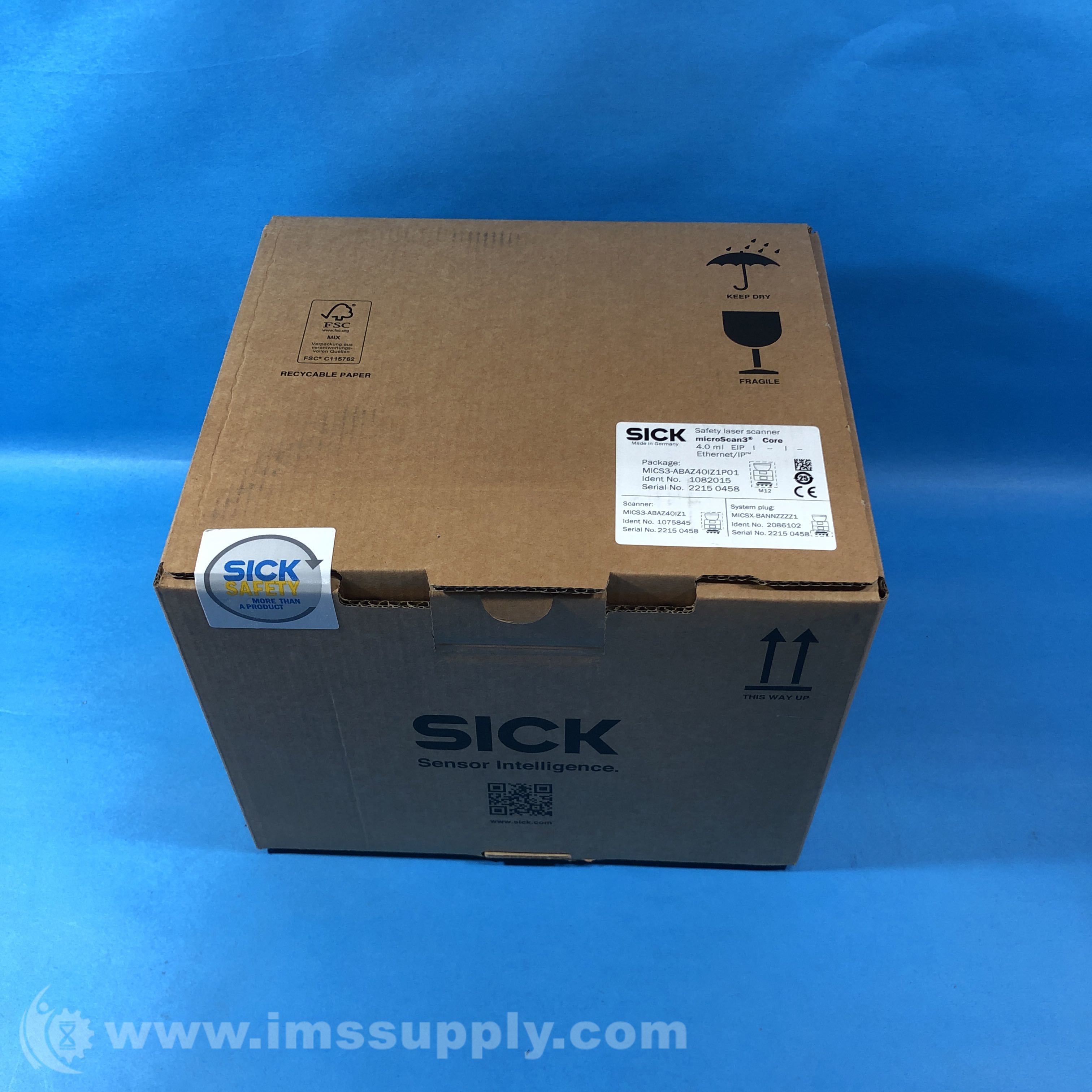 Sick MICS3-ABAZ40IZ1P01 Safety Laser Scanner microScan3 - IMS Supply