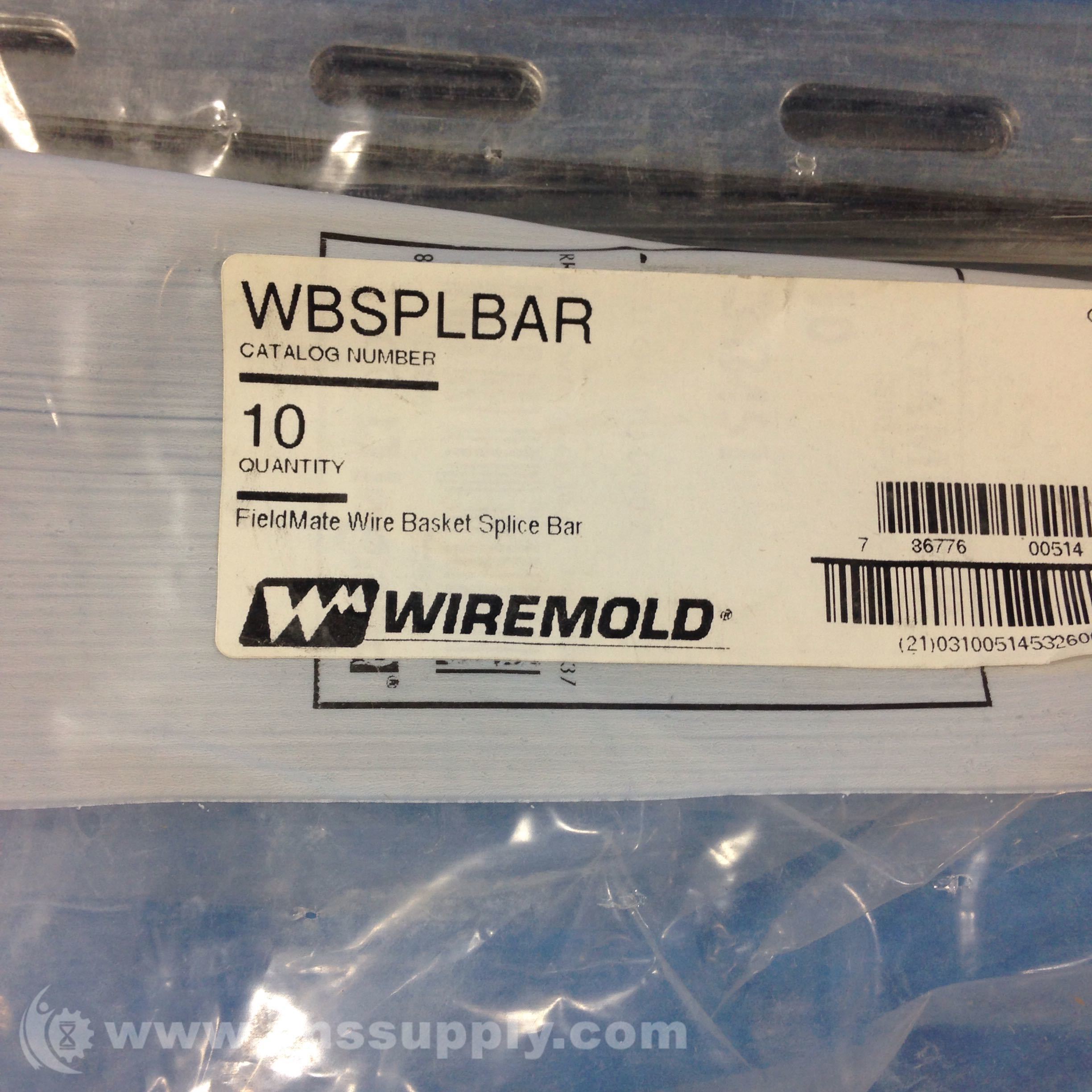 Wiremold WBSPLBAR Bag of 10 FieldMate Wire Basket Splice Bar - IMS Supply