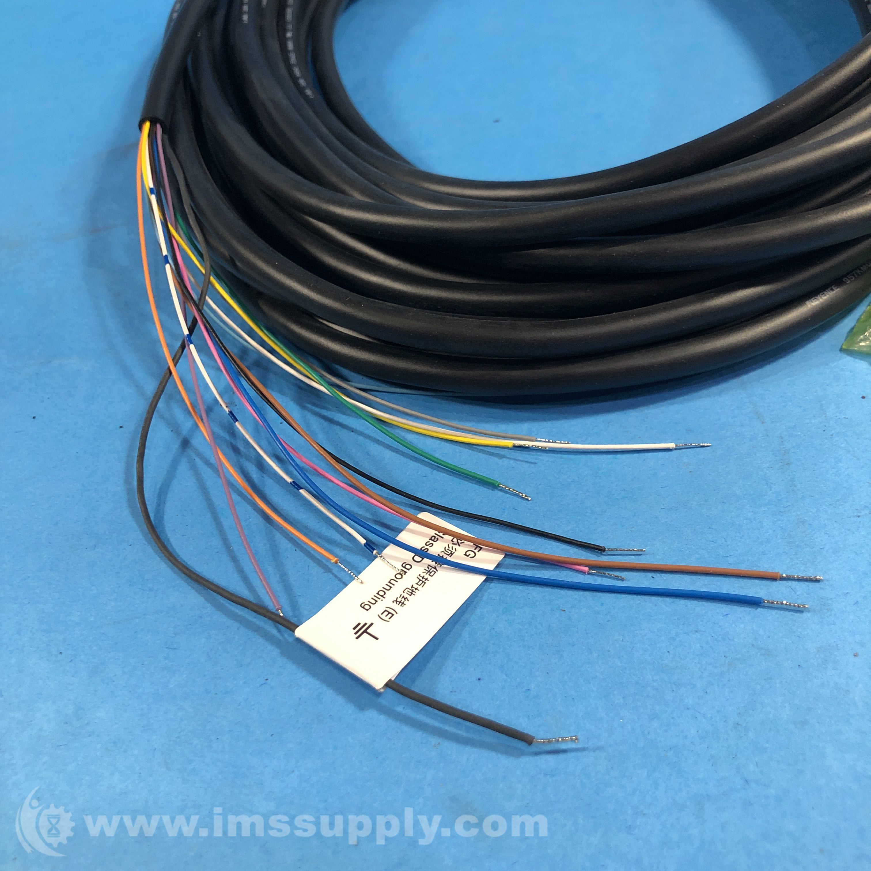 Keyence 957KM002 Single Ended 12 Pin Male Cordset - IMS Supply