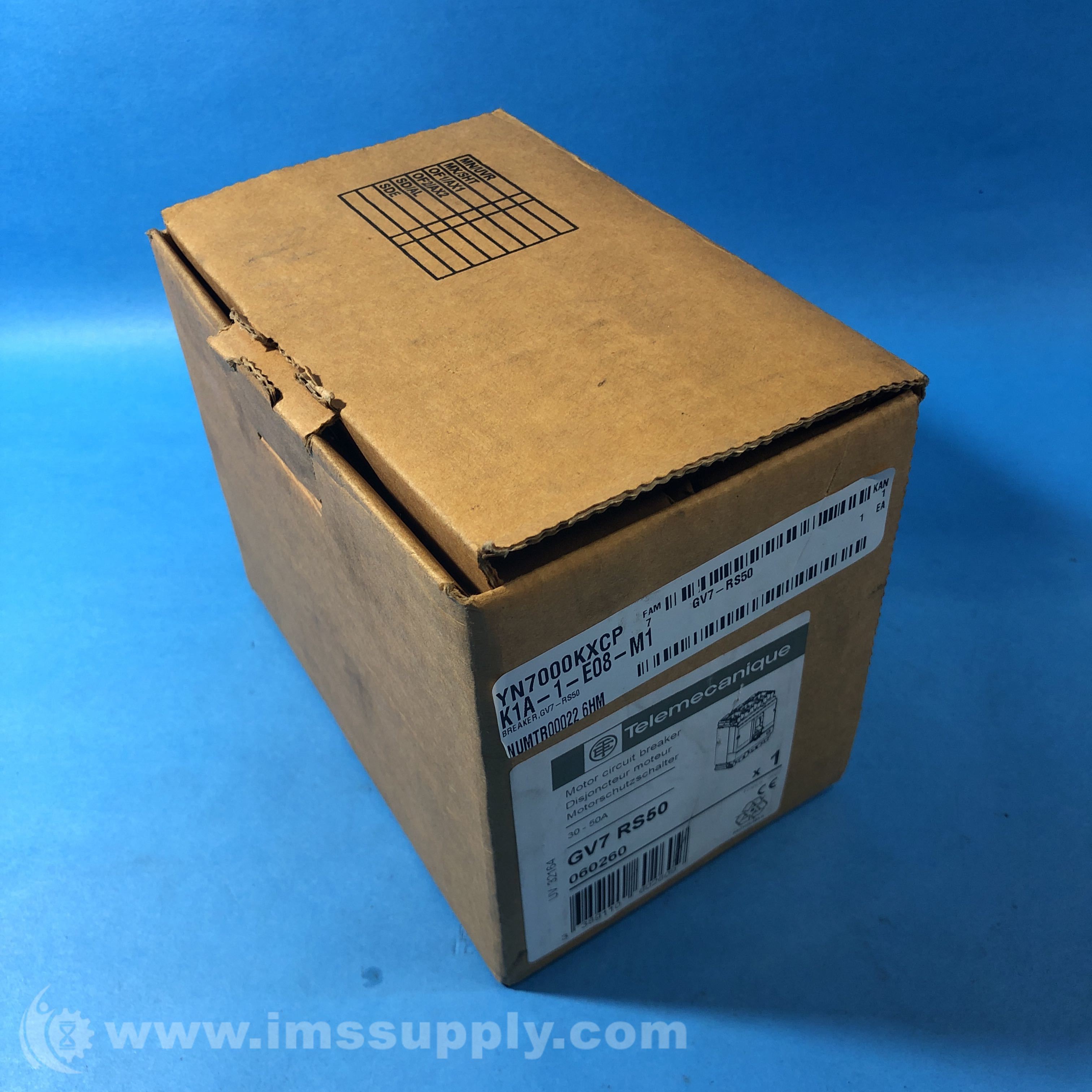 Telemecanique GV7 RS50 Motor Circuit Breaker, 30-50A - IMS Supply