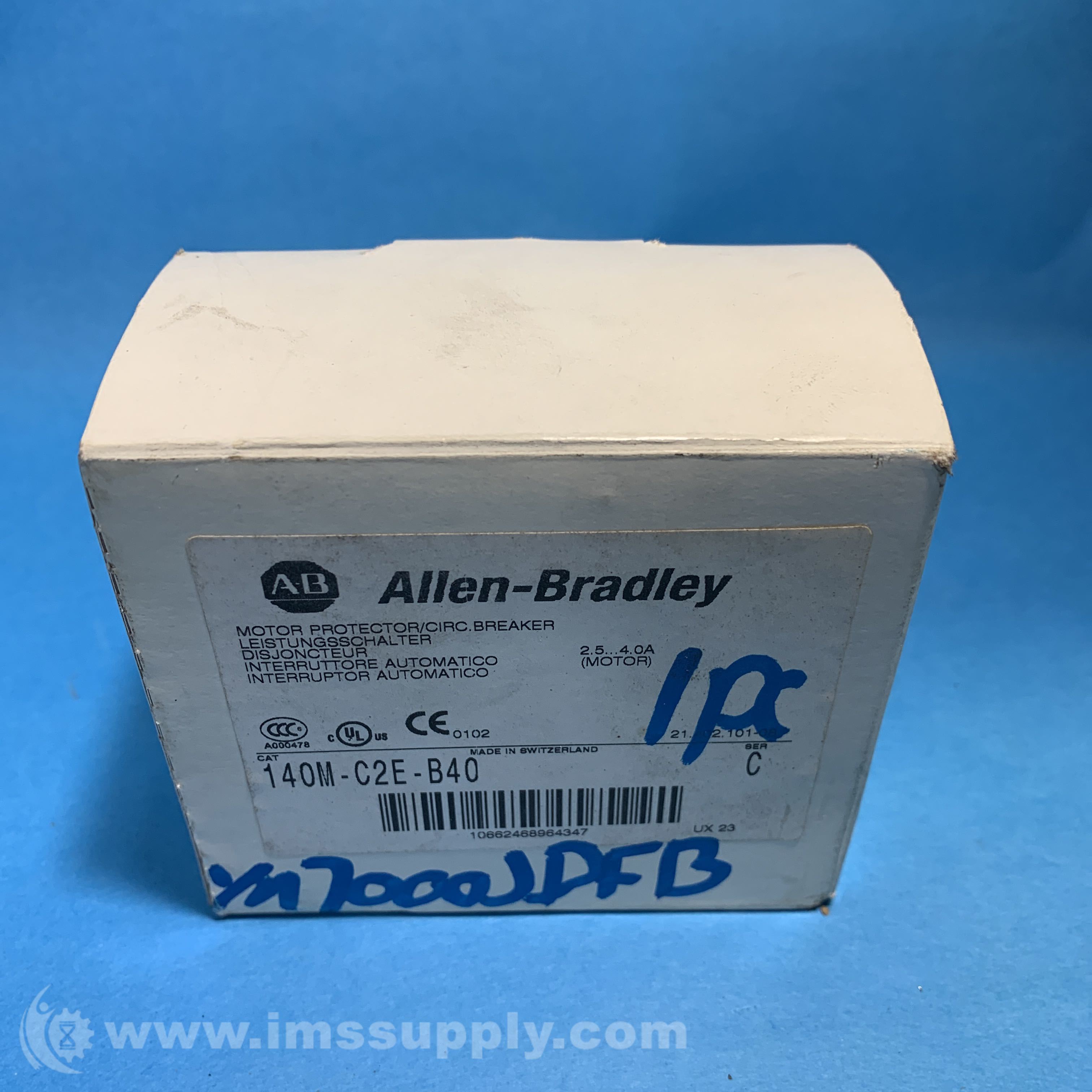 Allen Bradley 140M-C2E-B40 Motor Protection Circuit Breaker - IMS Supply