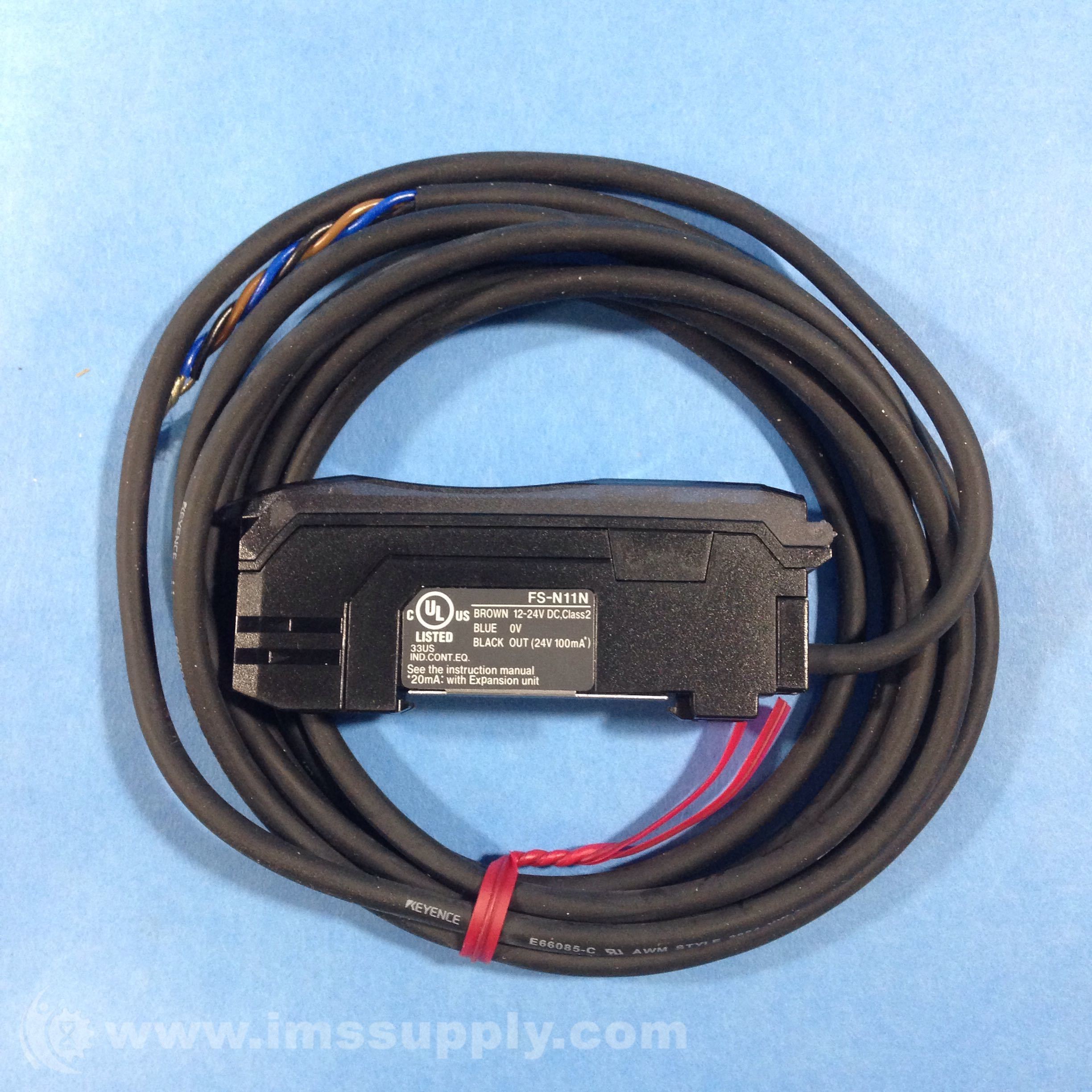 Keyence Corp FS-N11N Fiberoptic Digital Sensor 12-24VDC Class 2 - IMS ...