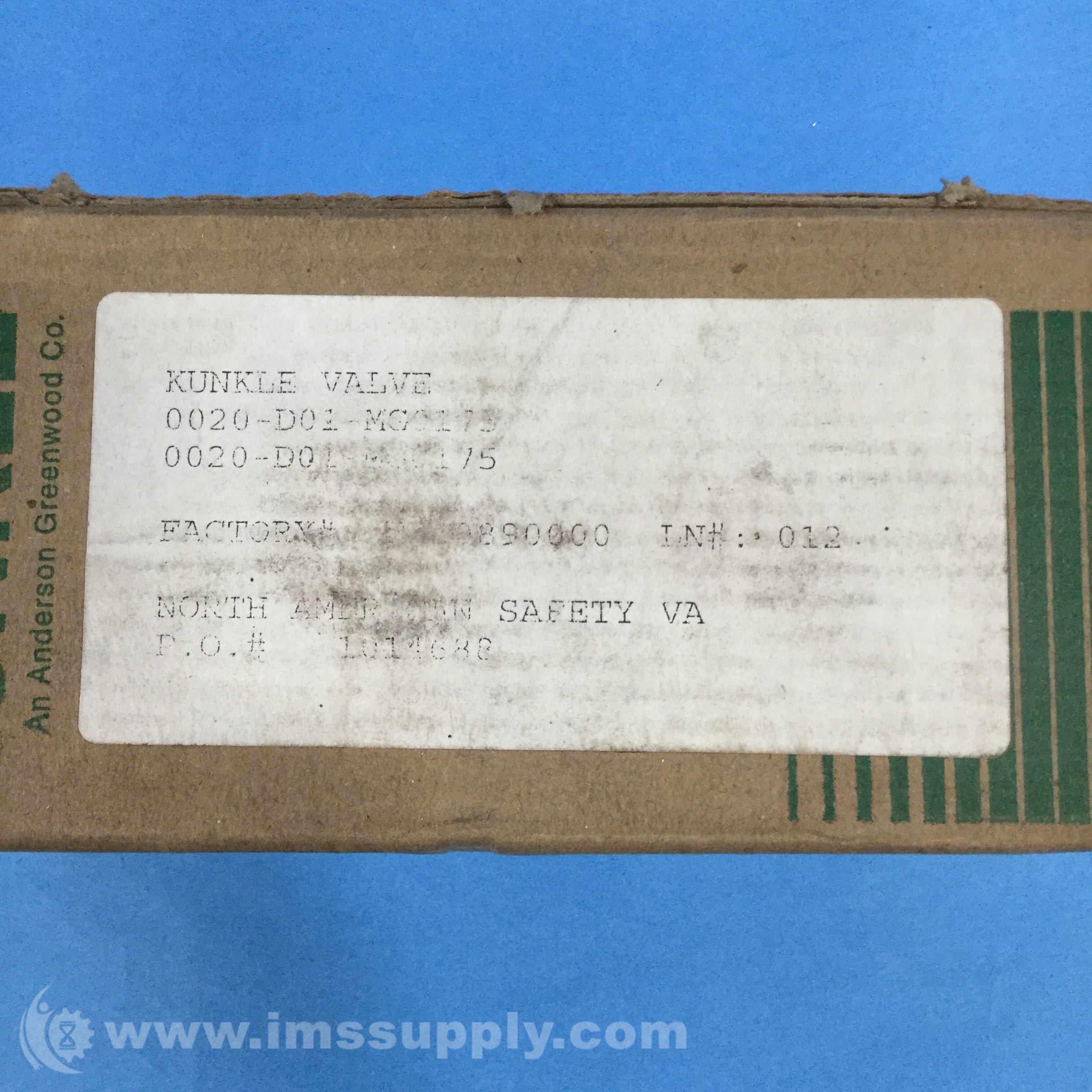 Kunkle 20-D01-MG Pressure Relief Valve - IMS Supply