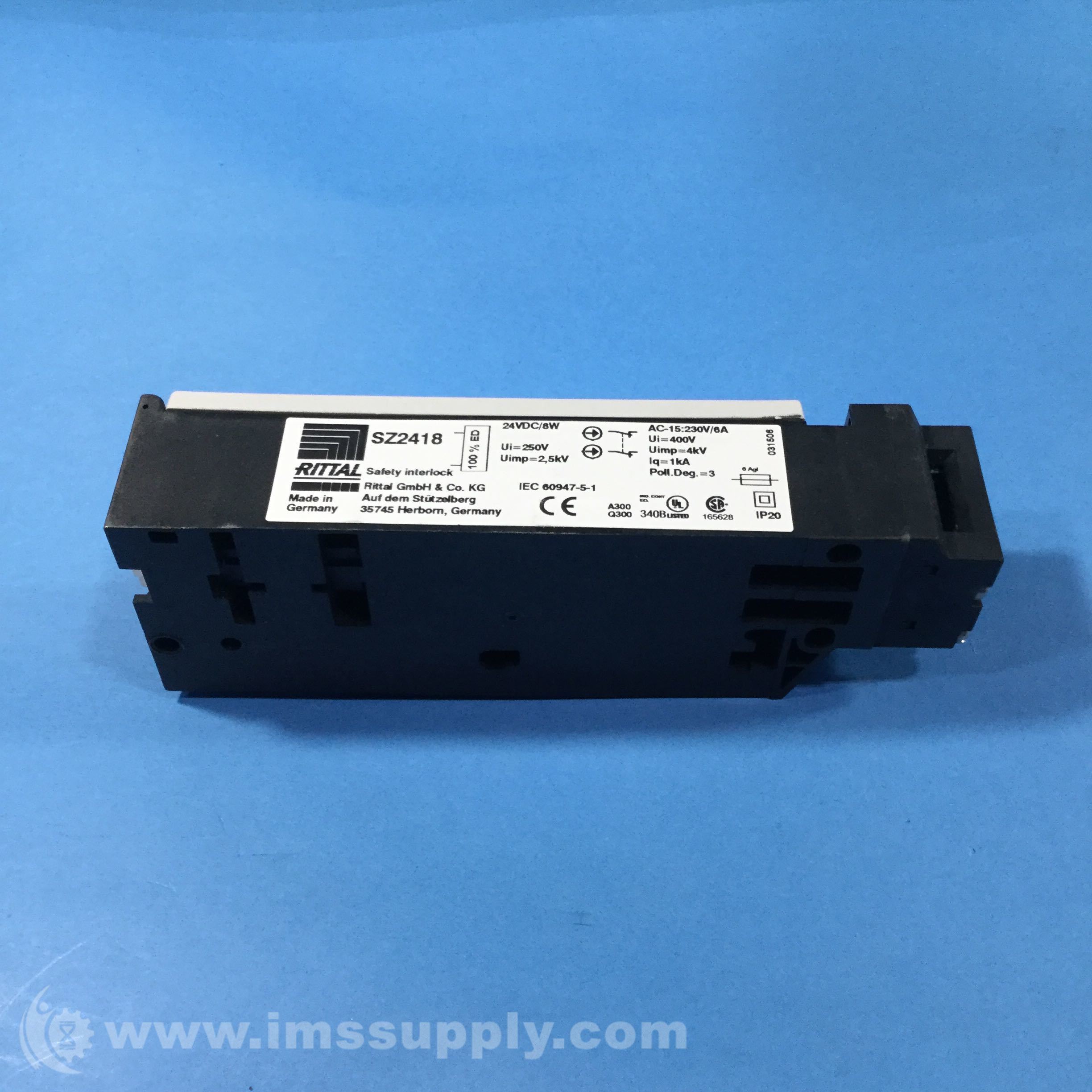 Rittal SZ2418 Safety Lock, 24 V DC, 8 Watt - IMS Supply