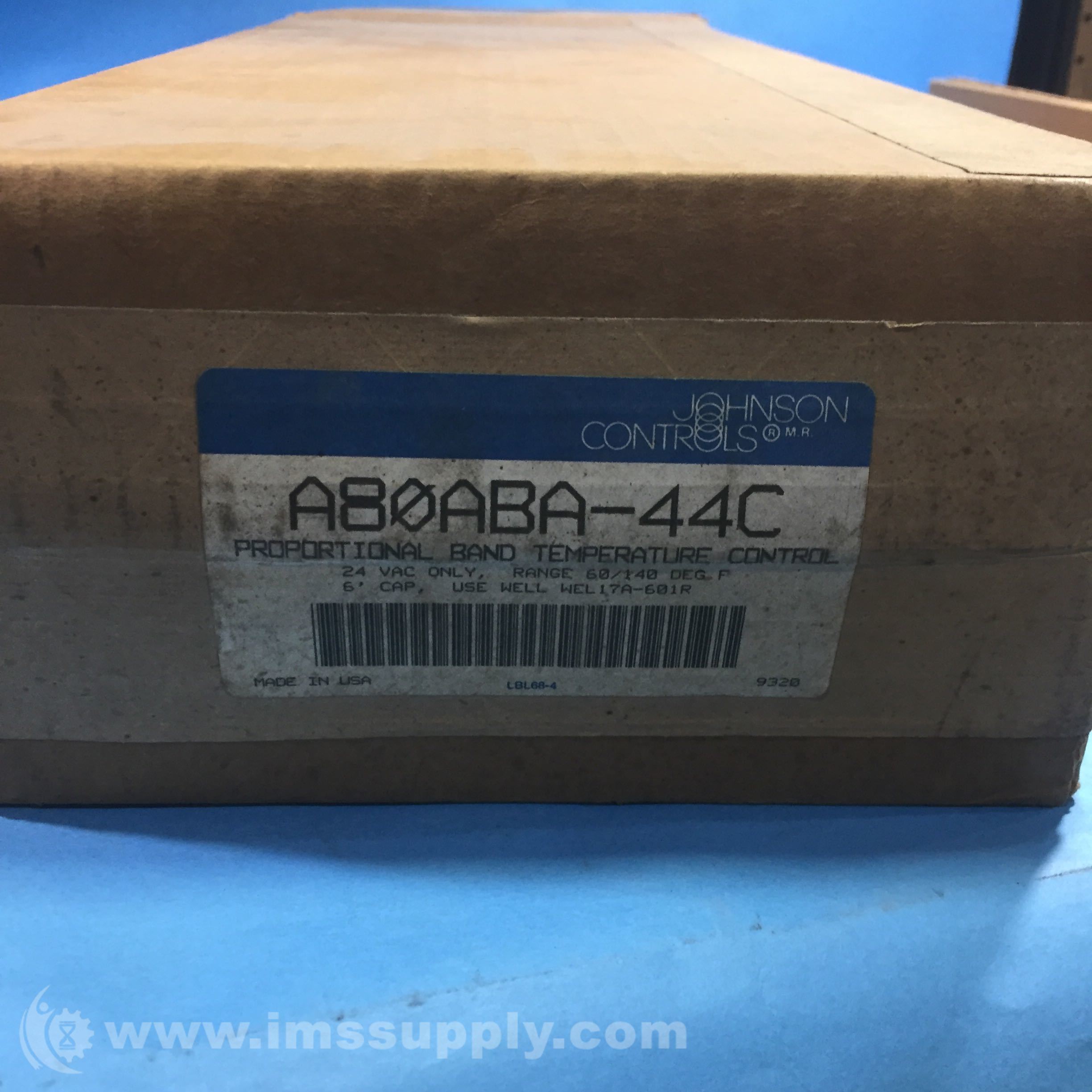 Johnson Controls A80ABA-44C Temperature Control 24VAC - IMS Supply