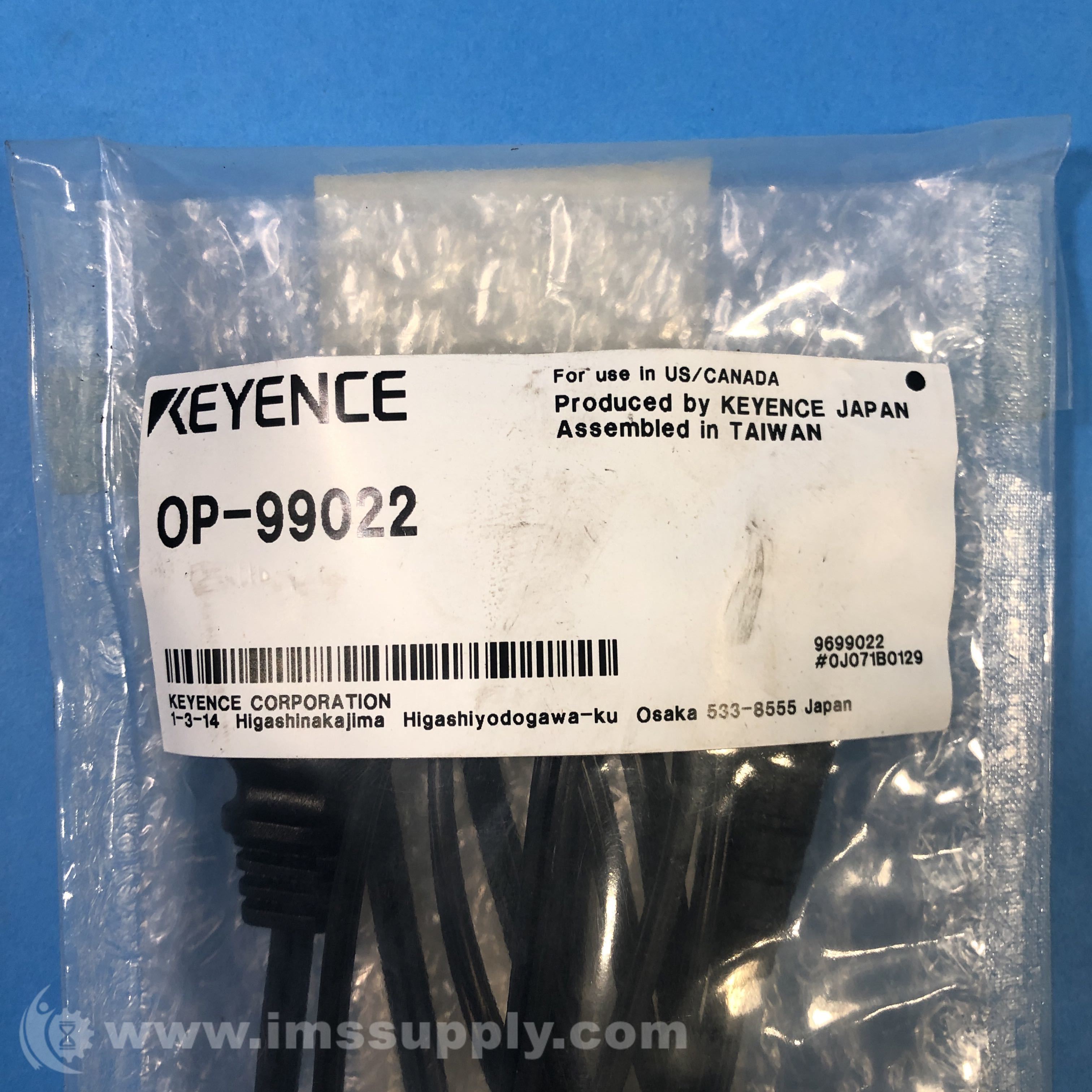 Keyence OP-99022 AC Power Cable - IMS Supply