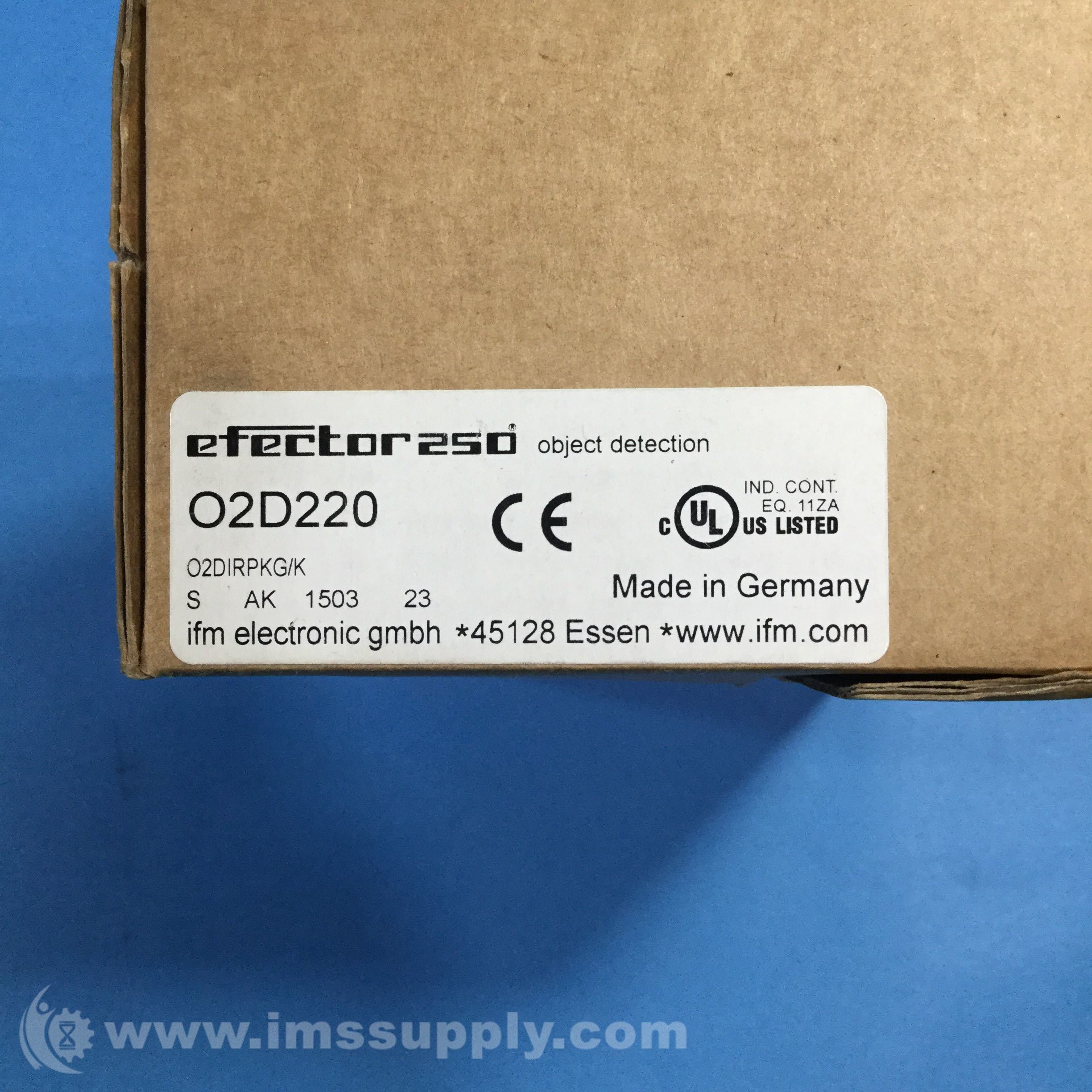 IFM Efector O2D220 Object Detection Sensor, 640 x 480 Resolution - IMS Supply