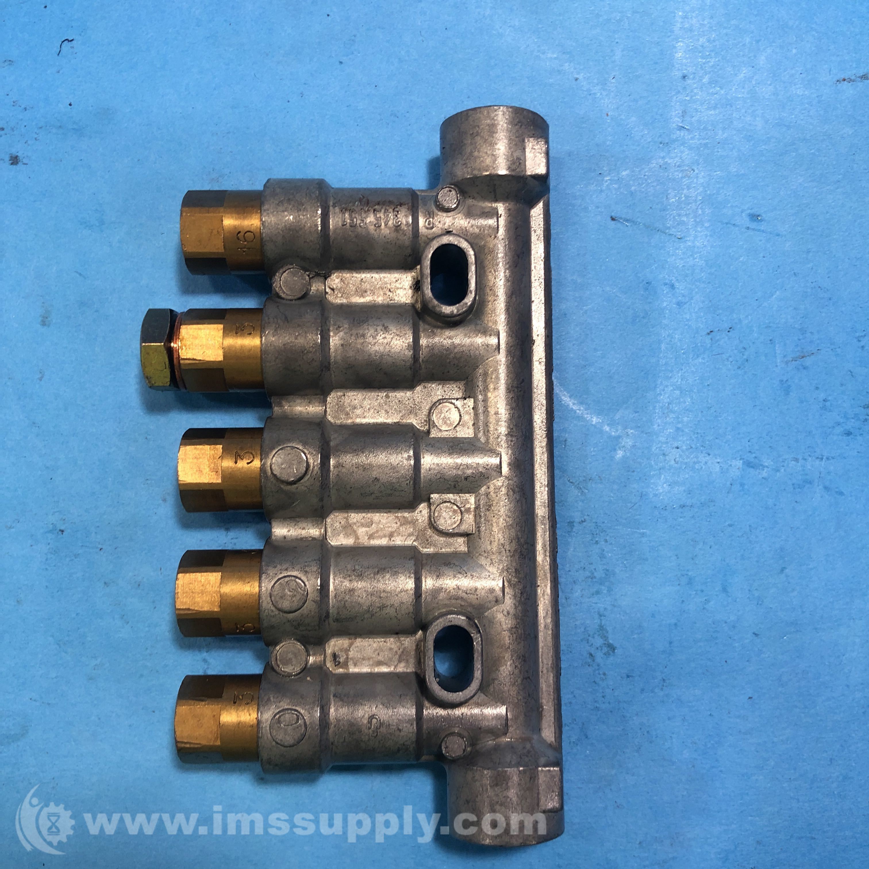 SKF 345-JF 5-Port Lubricant Distributor Manifold Block - IMS Supply