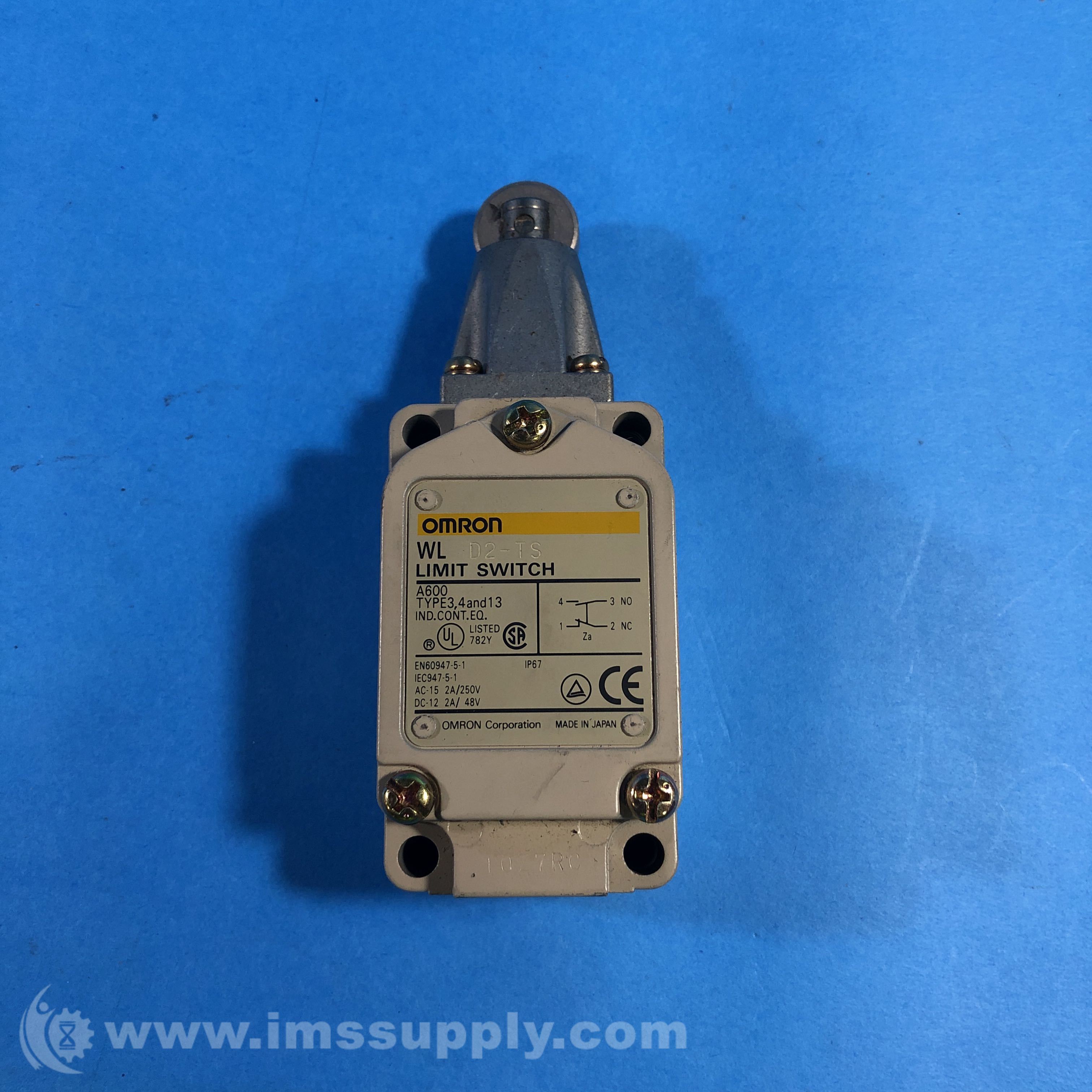 Omron WLD2-TS Limit Switch SPDT (DB/DM) Chassis Mount - IMS Supply