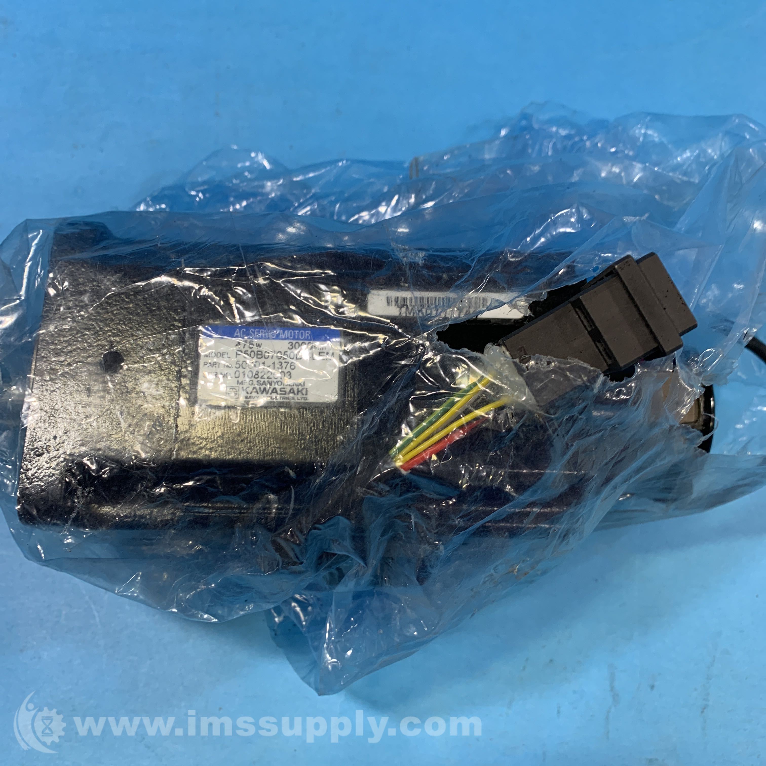 Kawasaki 50601-1376 P50B07050DCLEM AC Servo Motor - IMS Supply