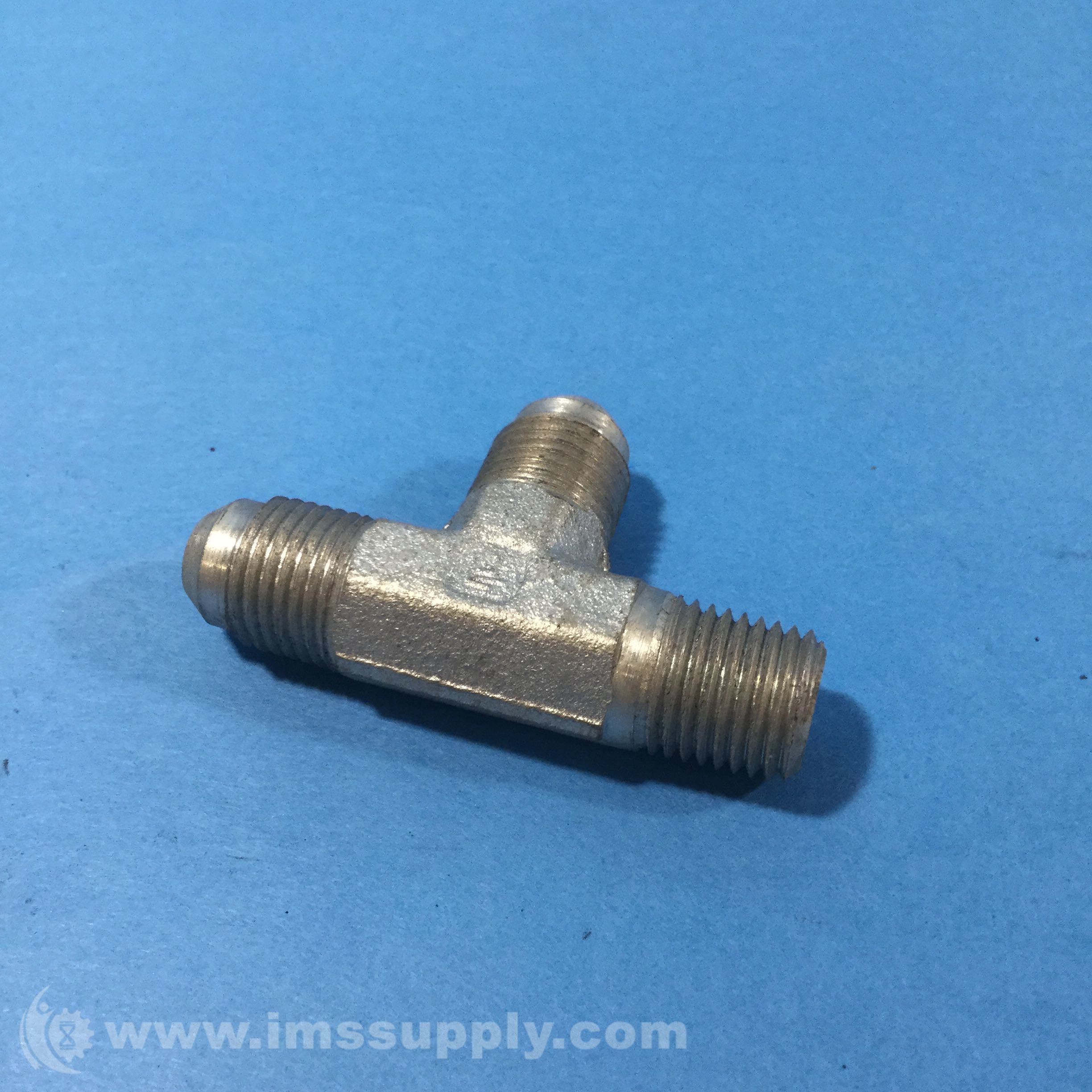 Parker 55002, 3/8in Run Tee Fitting, Male Ends, No Modifier - IMS Supply