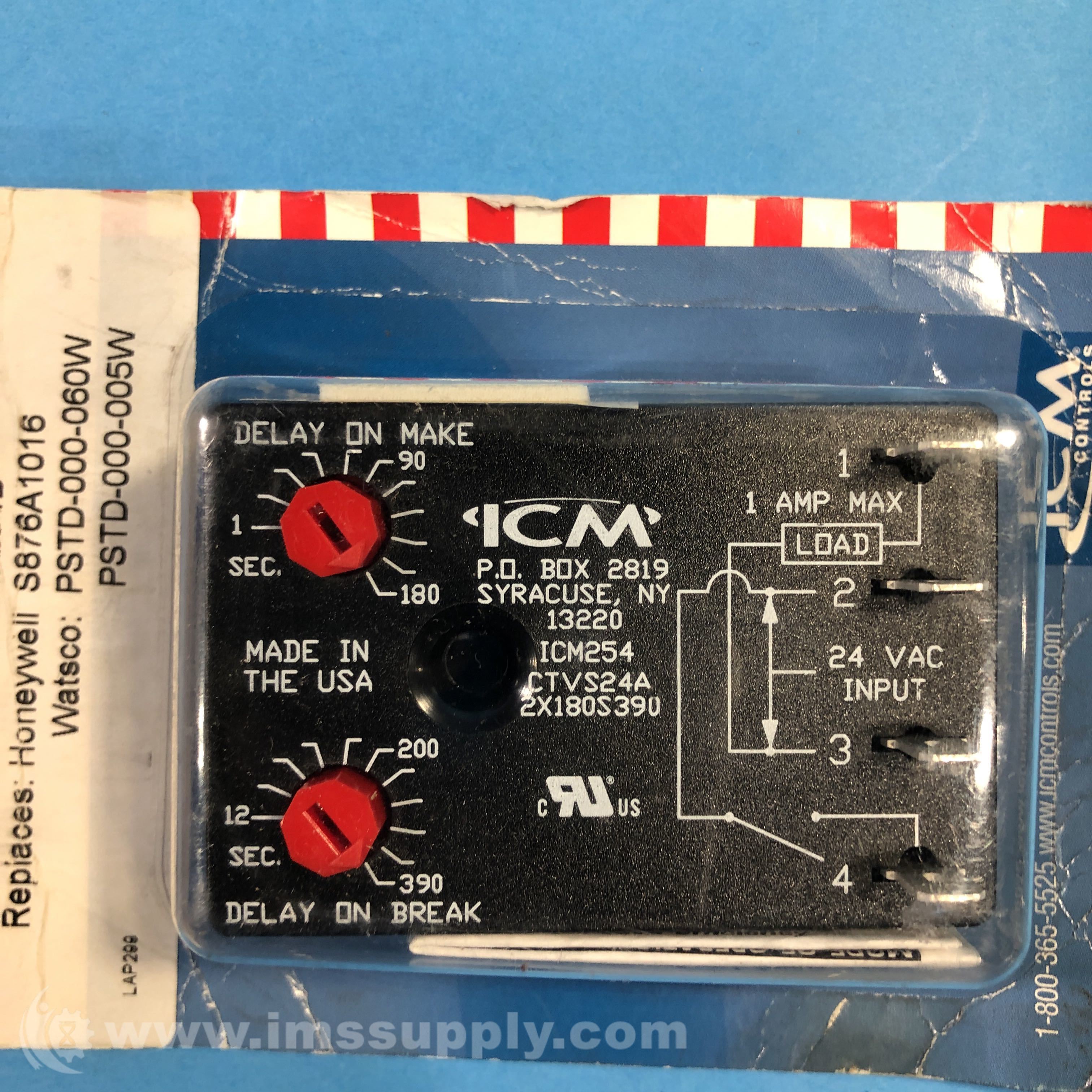 Icm ICM254 Dual Function Fan Delay Timer - IMS Supply
