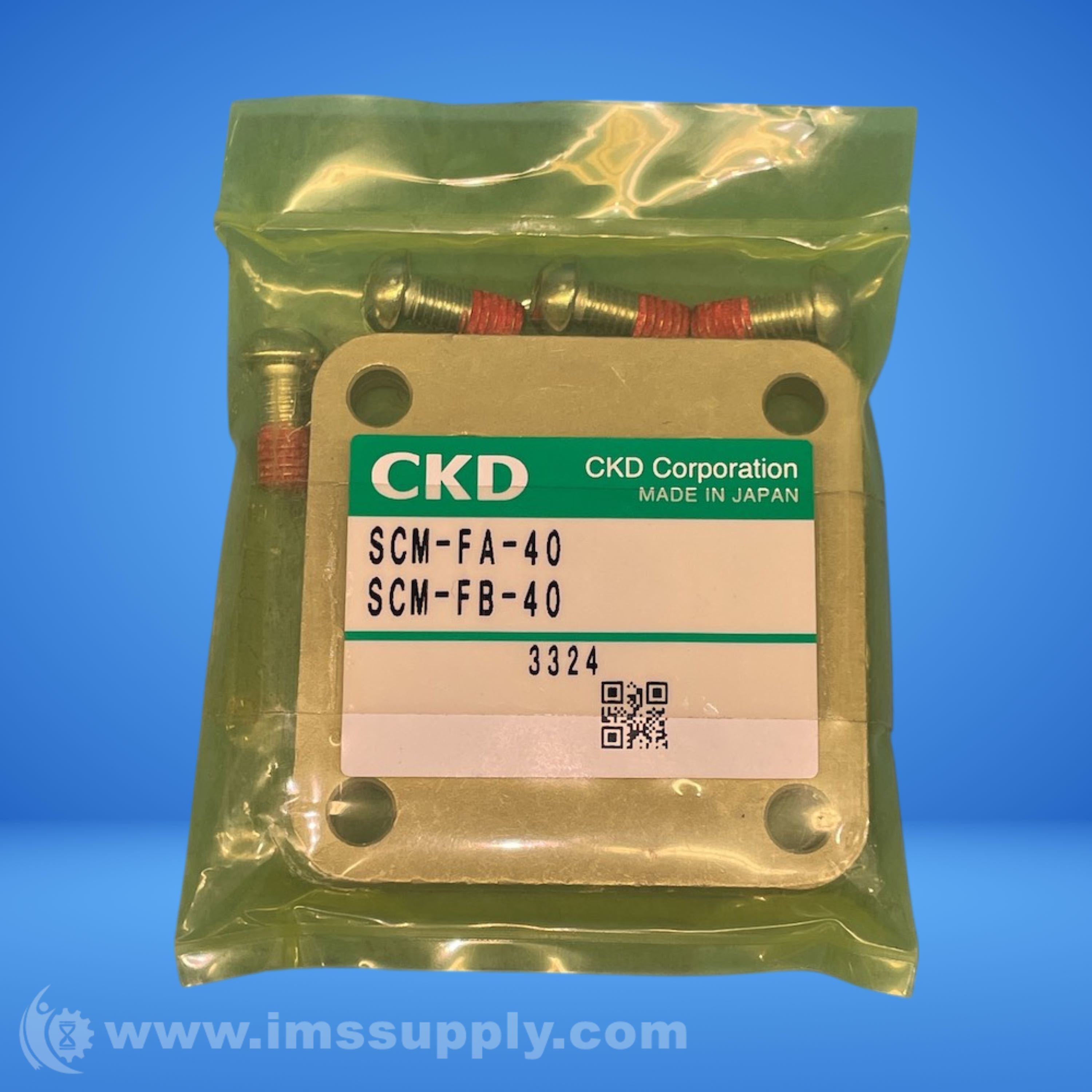 CKD SCM-FA-40 Cylinder Fitting for SCM, Flange, Metal - IMS Supply