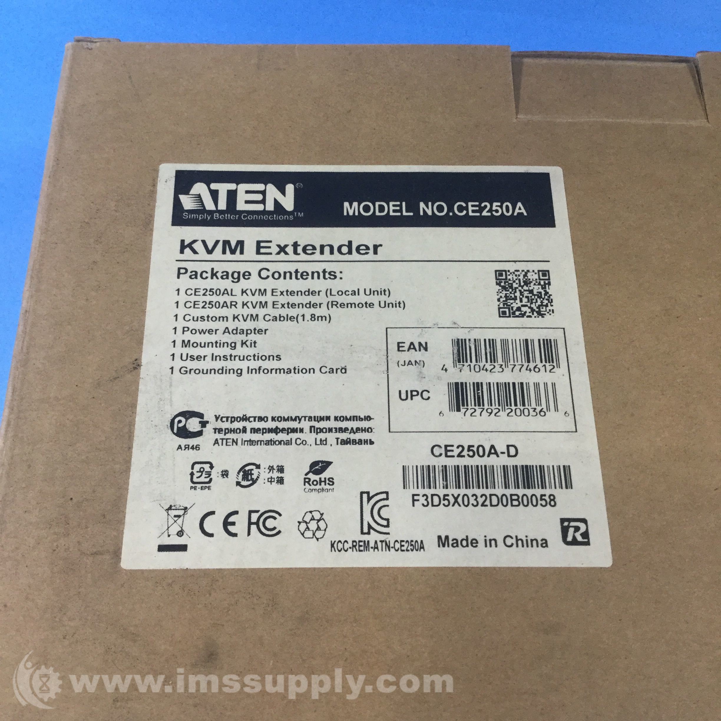 Aten CE250A PS/2 VGA Cat 5 KVM Extender Set - IMS Supply