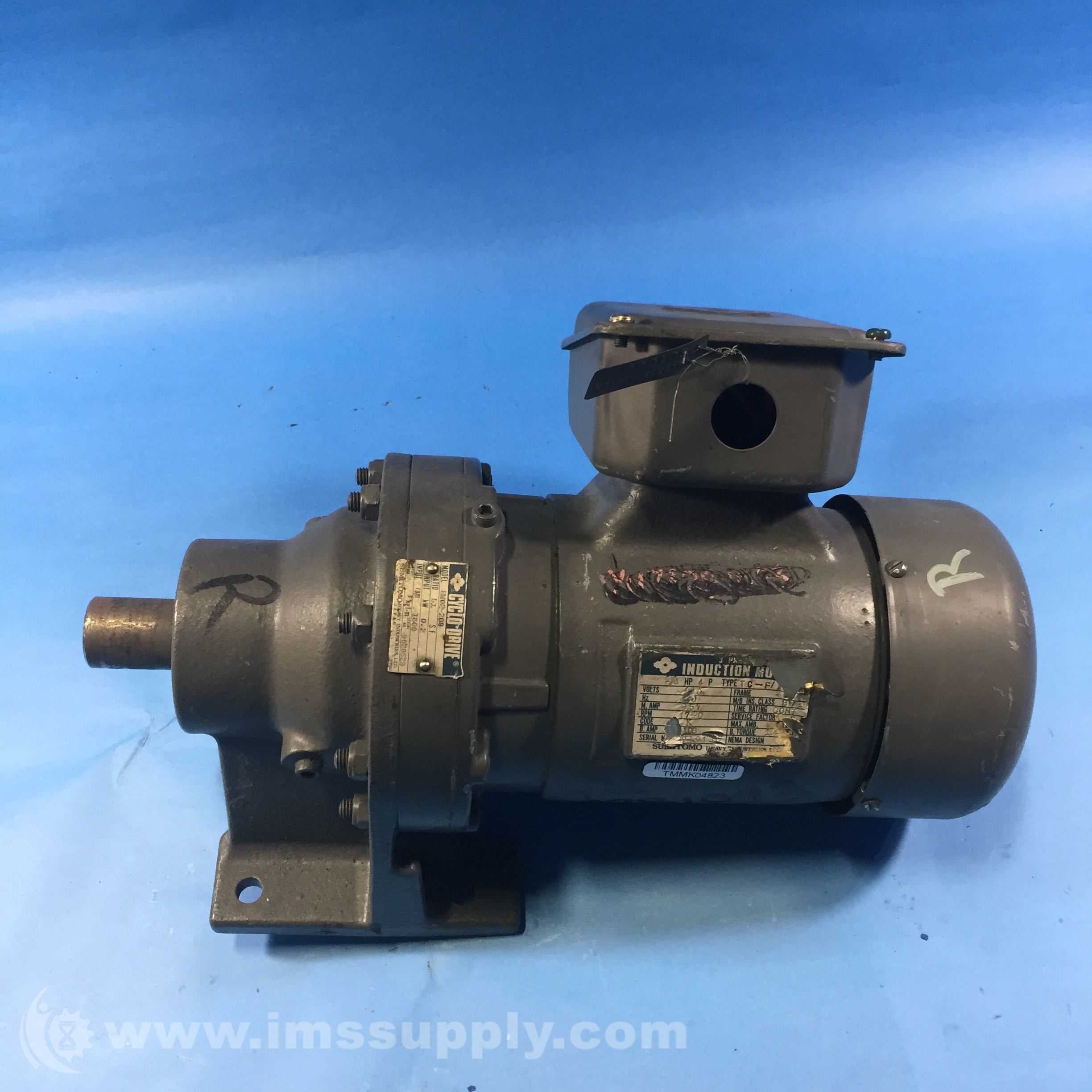 Sumitomo HM02-209 3 Phase Induction Motor, 1720 RPM, 51 Ratio - IMS Supply