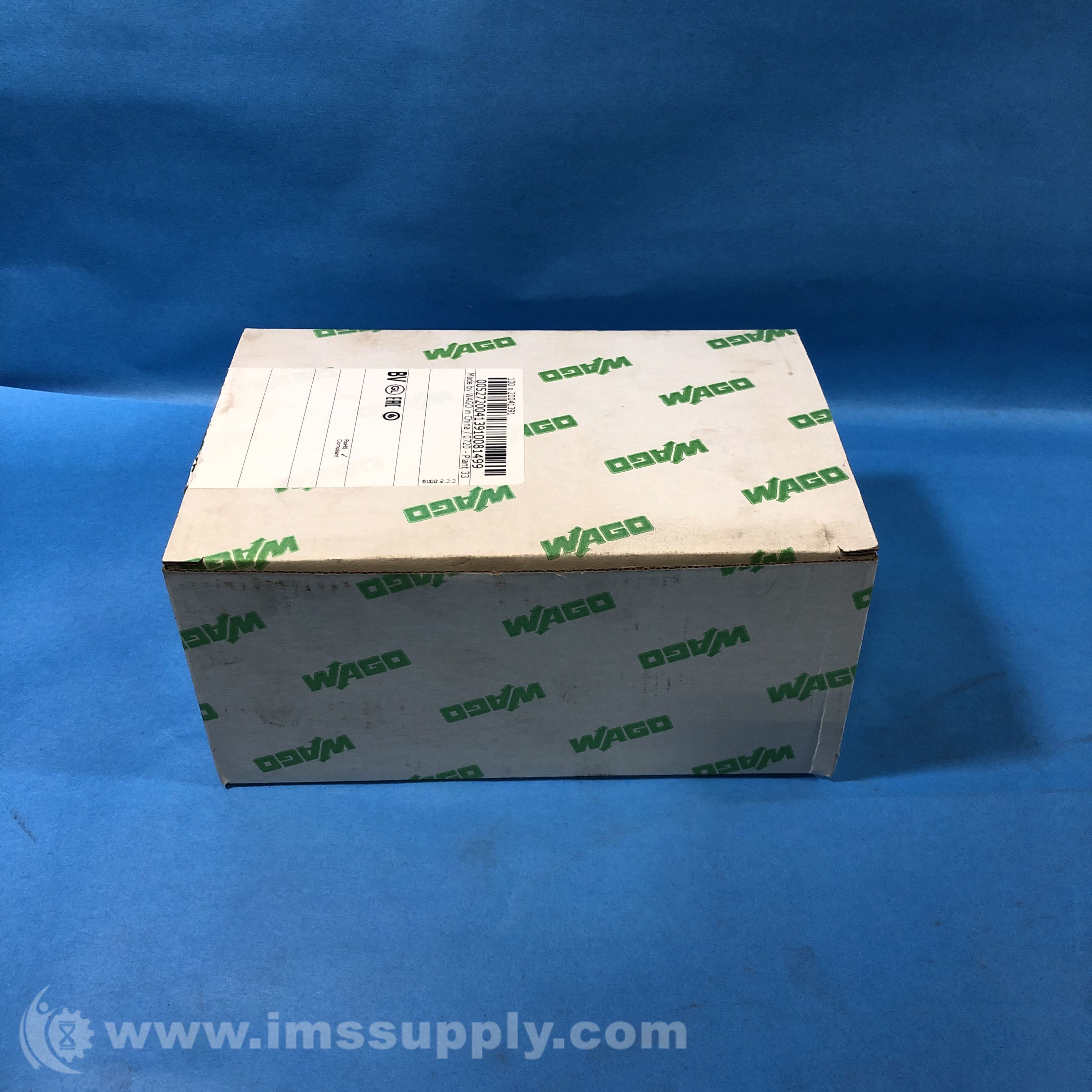 Wago ID 2004-1391 Box of 100 End And Intermediate Plate - IMS Supply