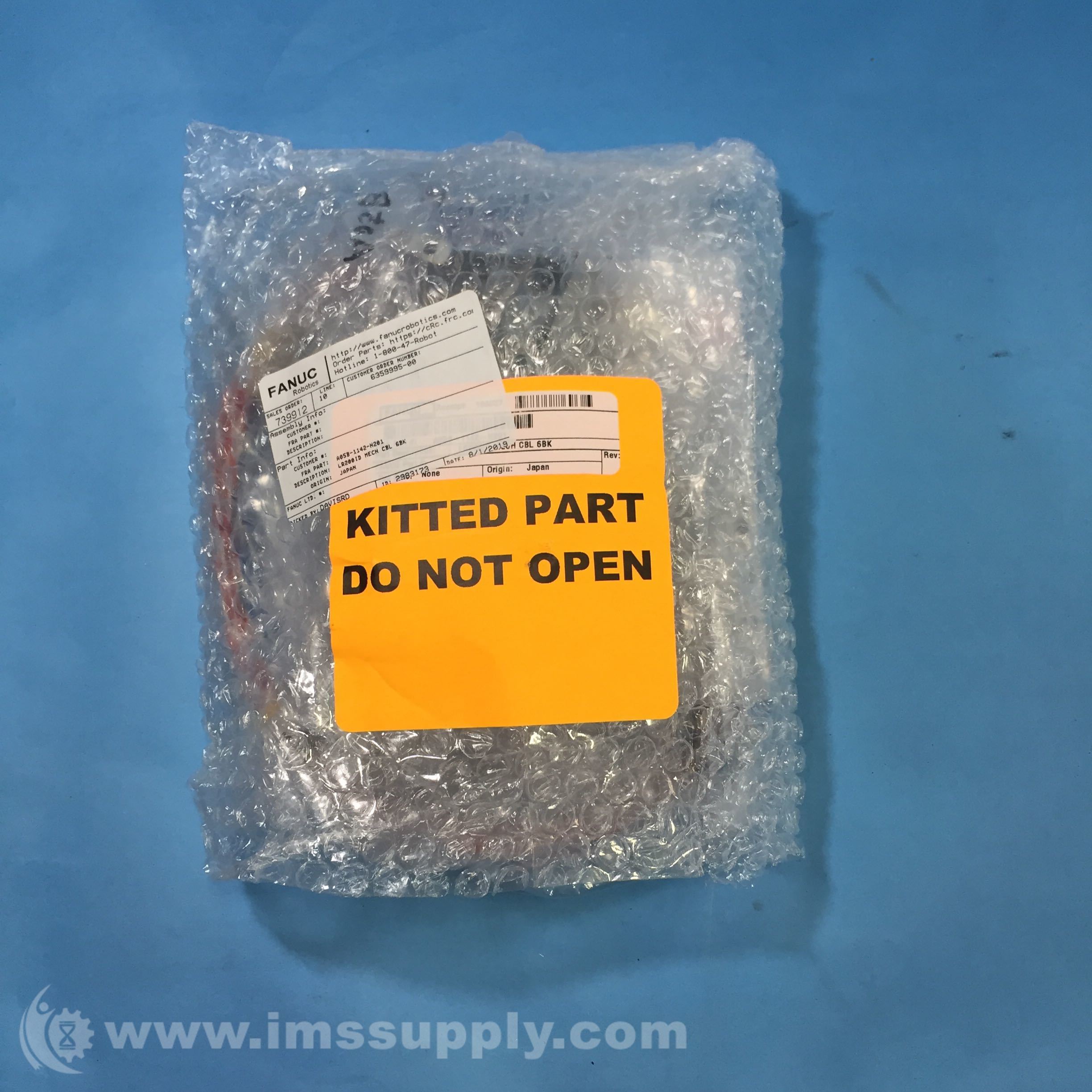 Fanuc A05B-1142-H201 LR200ID Mechanical Cable, 6 BK - IMS Supply