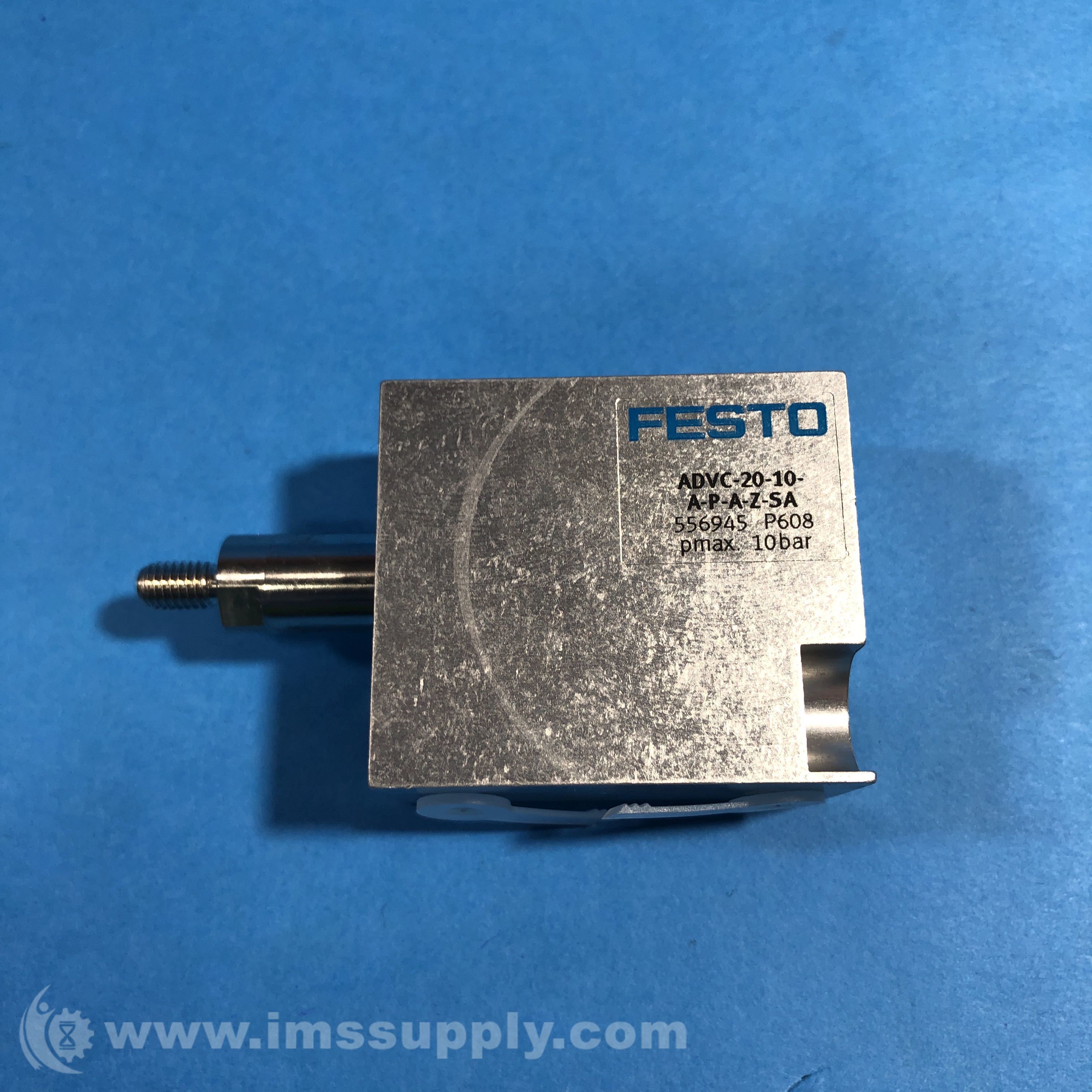 Festo ADVC-20-10-A-P-A-Z-SA Short Stroke Pneumatic Cylinder - IMS Supply