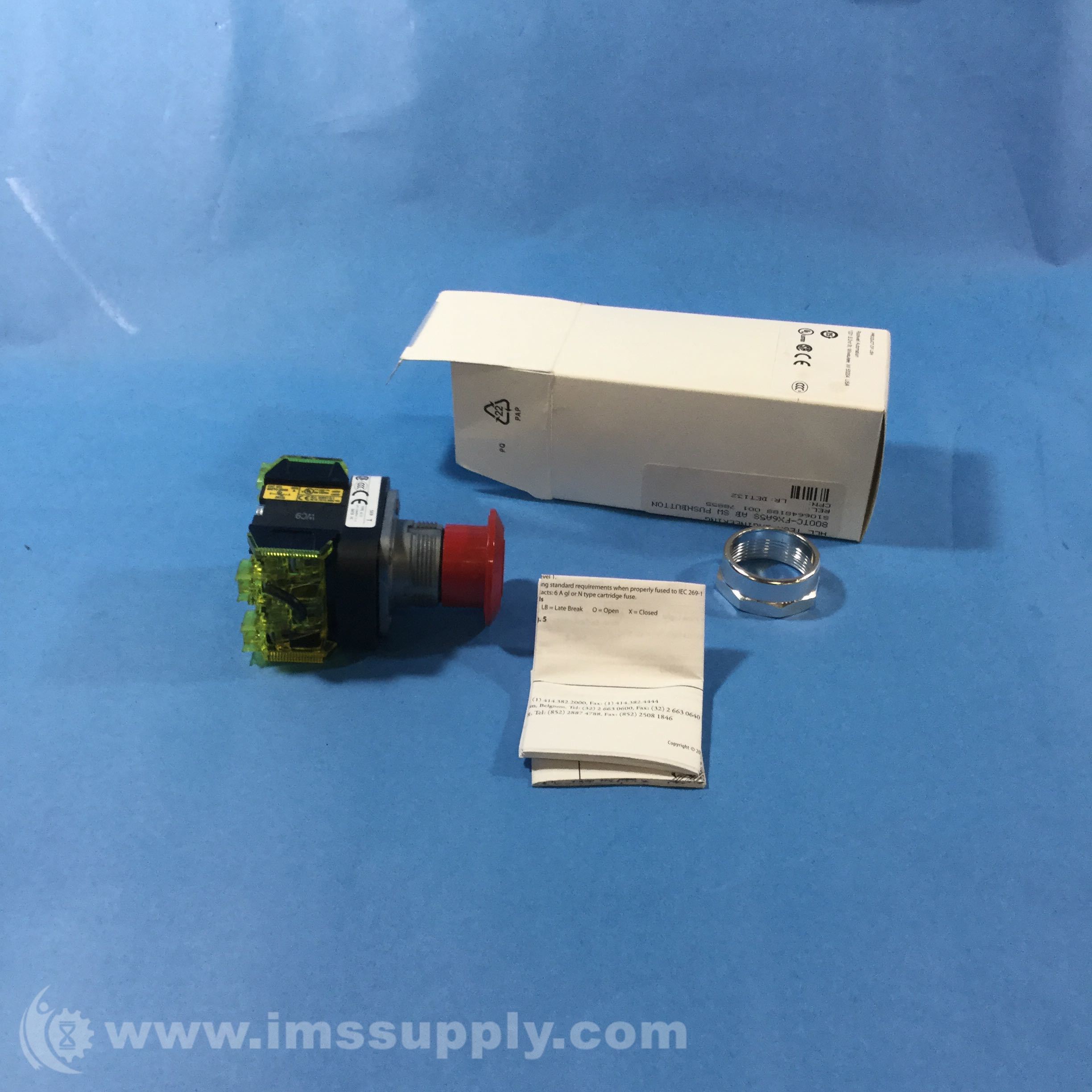 Allen Bradley 800TC-FX6A5S 30MM, Red, Finger-Safe Push-Pull - IMS Supply